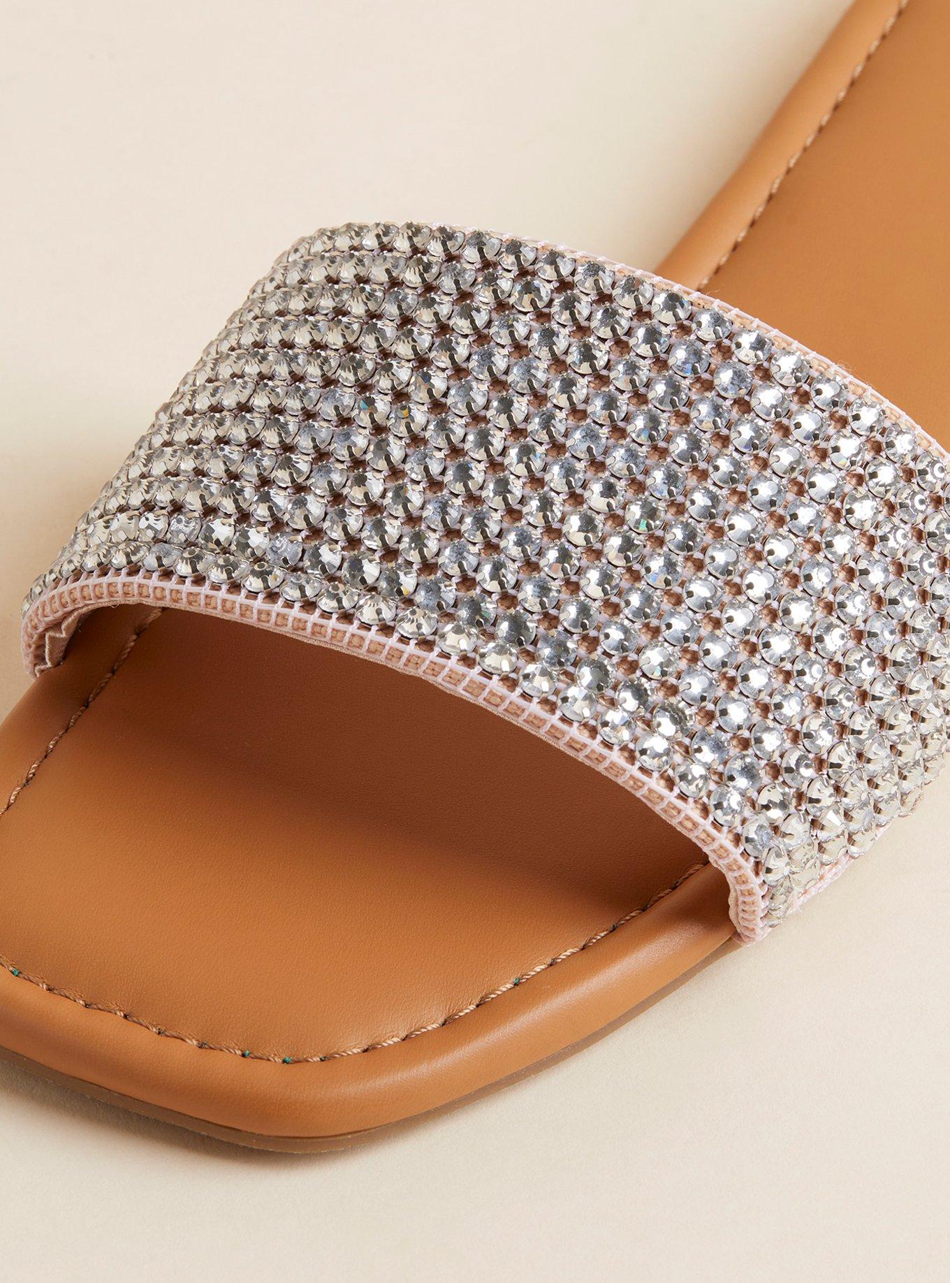 Plus Size - Rhinestone Slide (WW) - Torrid