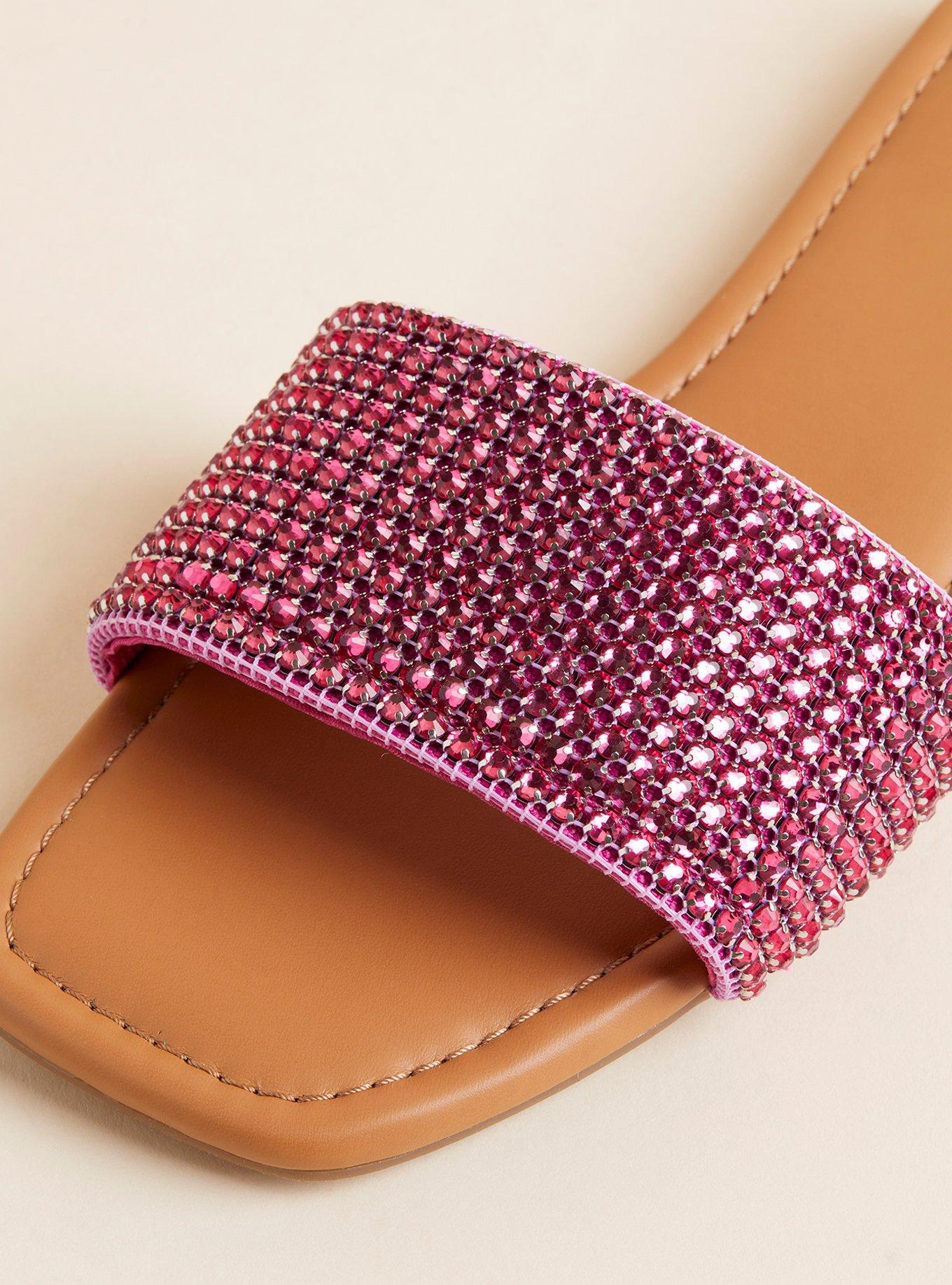 Plus Size - Rhinestone Slide (WW) - Torrid