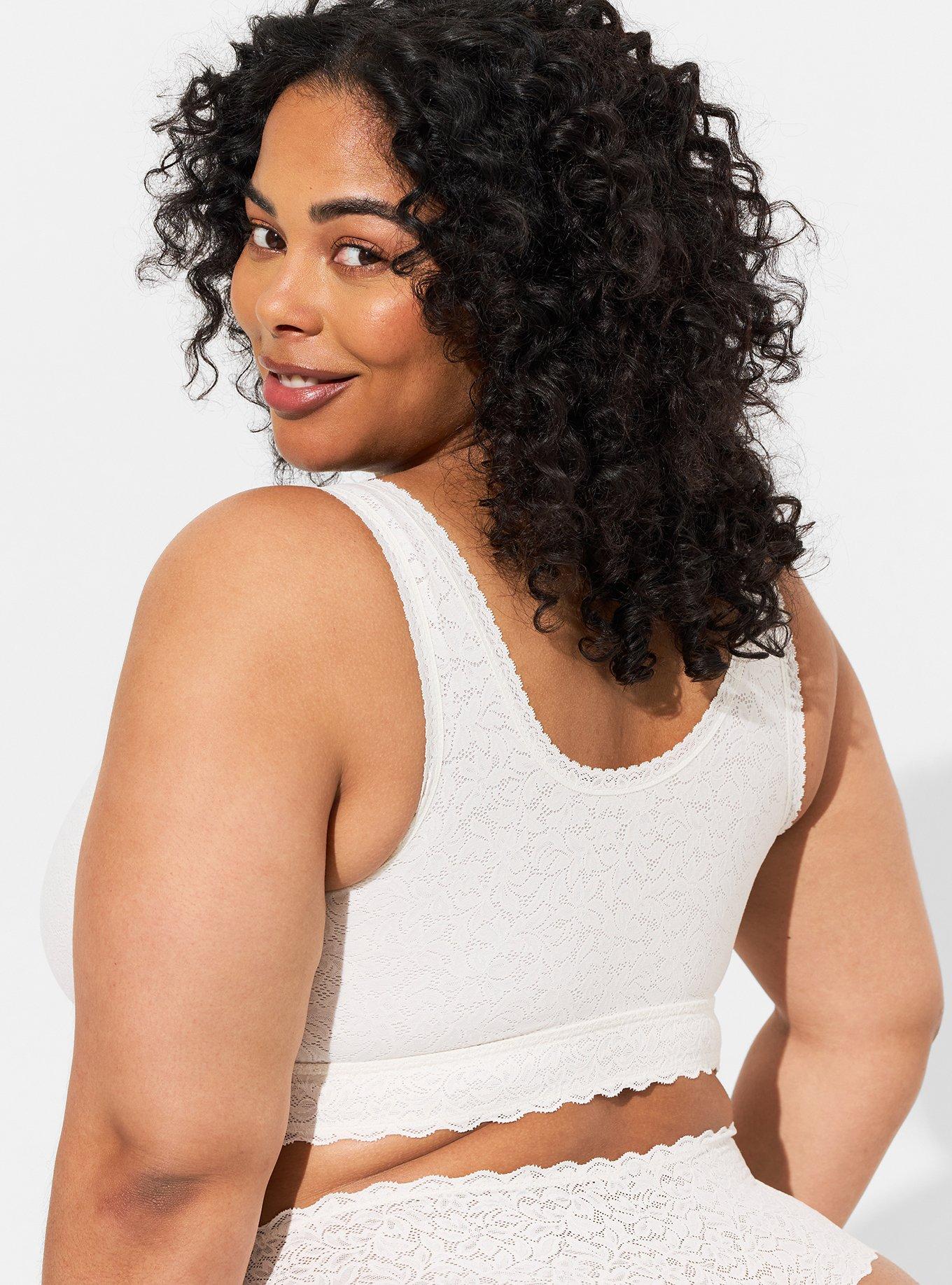 Plus Size - Unlined 4-Way Stretch Lace Scoop Bralette - Torrid