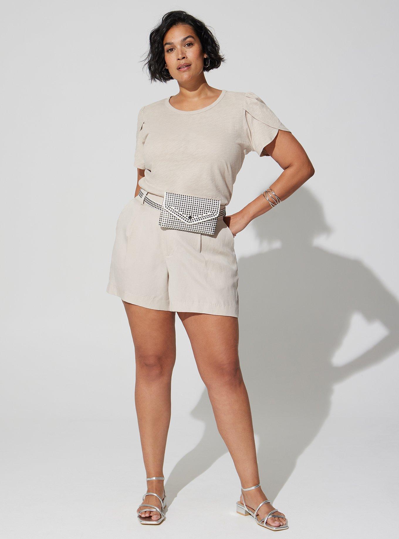 Plus Size - Studio Linen Short - Torrid
