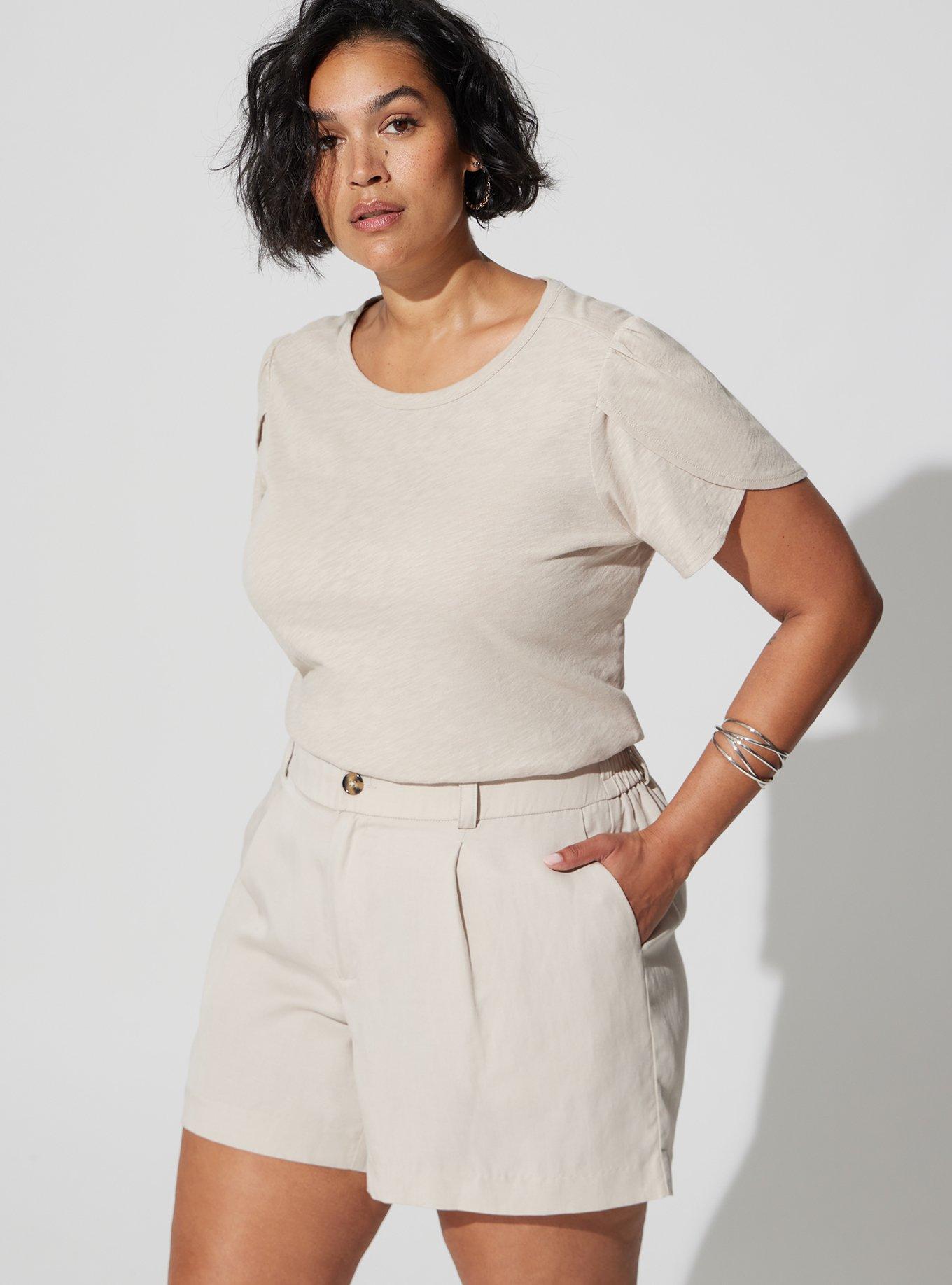 Plus Size - Studio Linen Short - Torrid