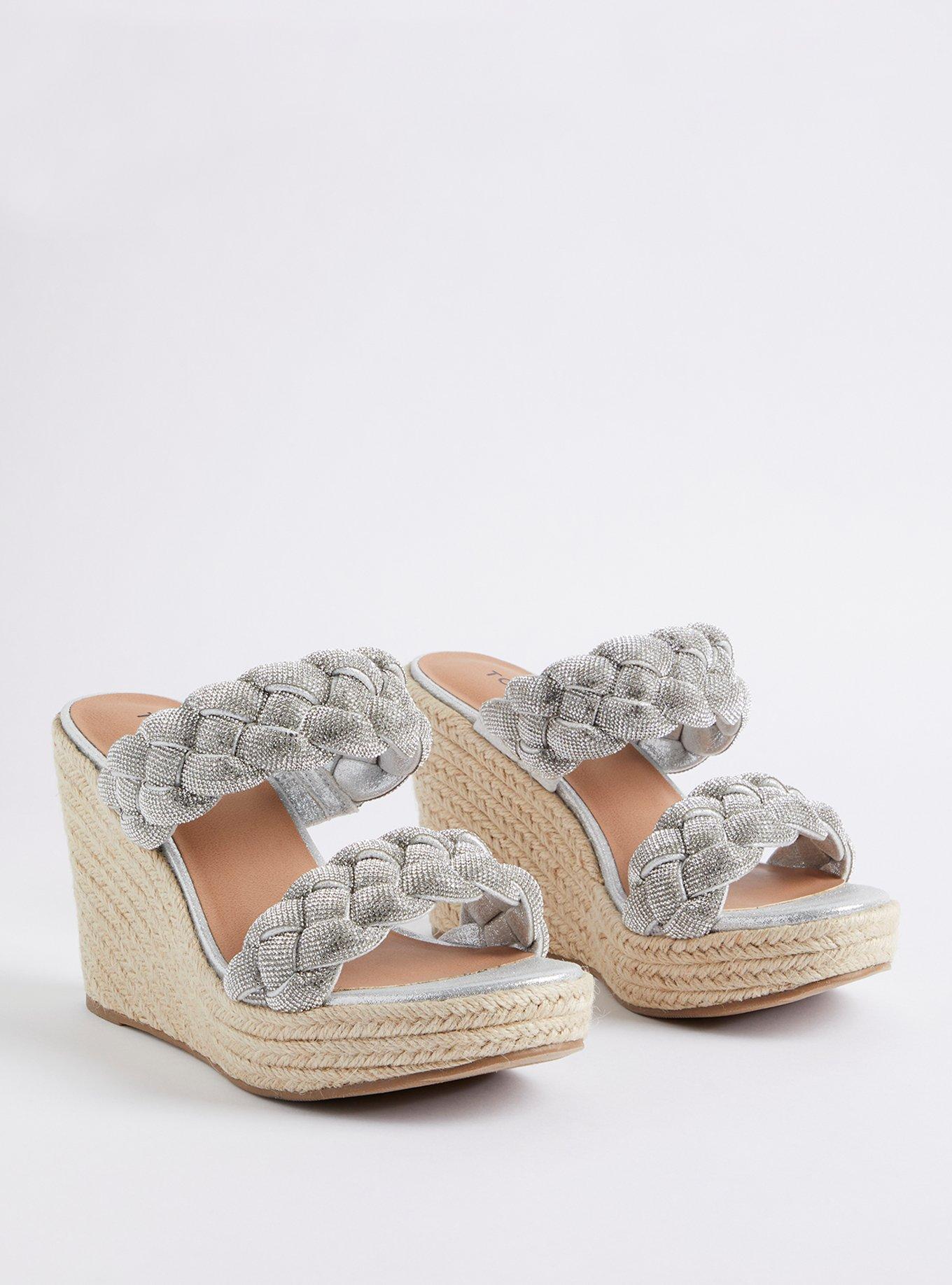 Plus Size - Braided Espadrille Platform Wedge (WW) - Torrid