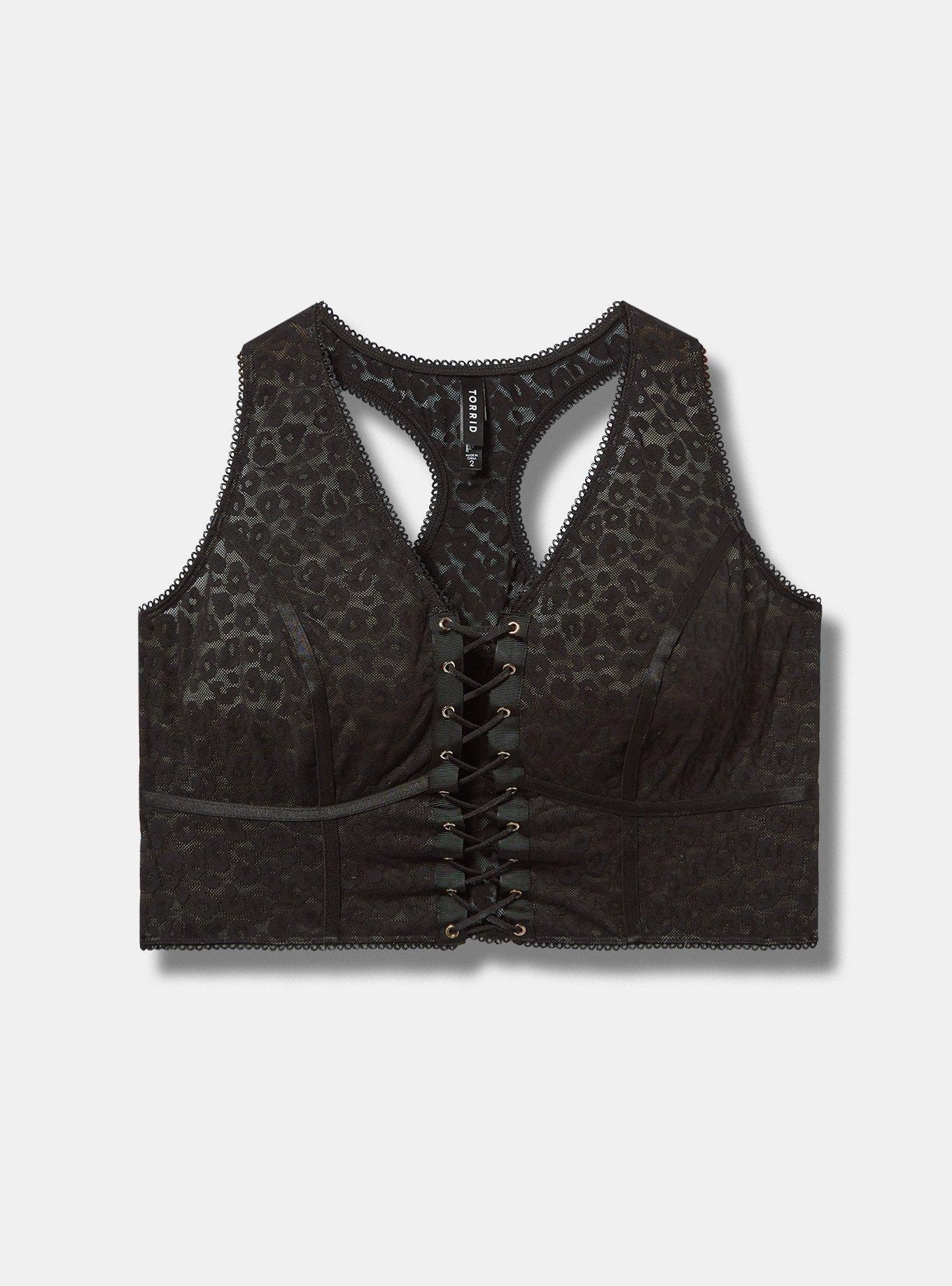 Plus Size - Animal Lace Up Longline Bustier - Torrid