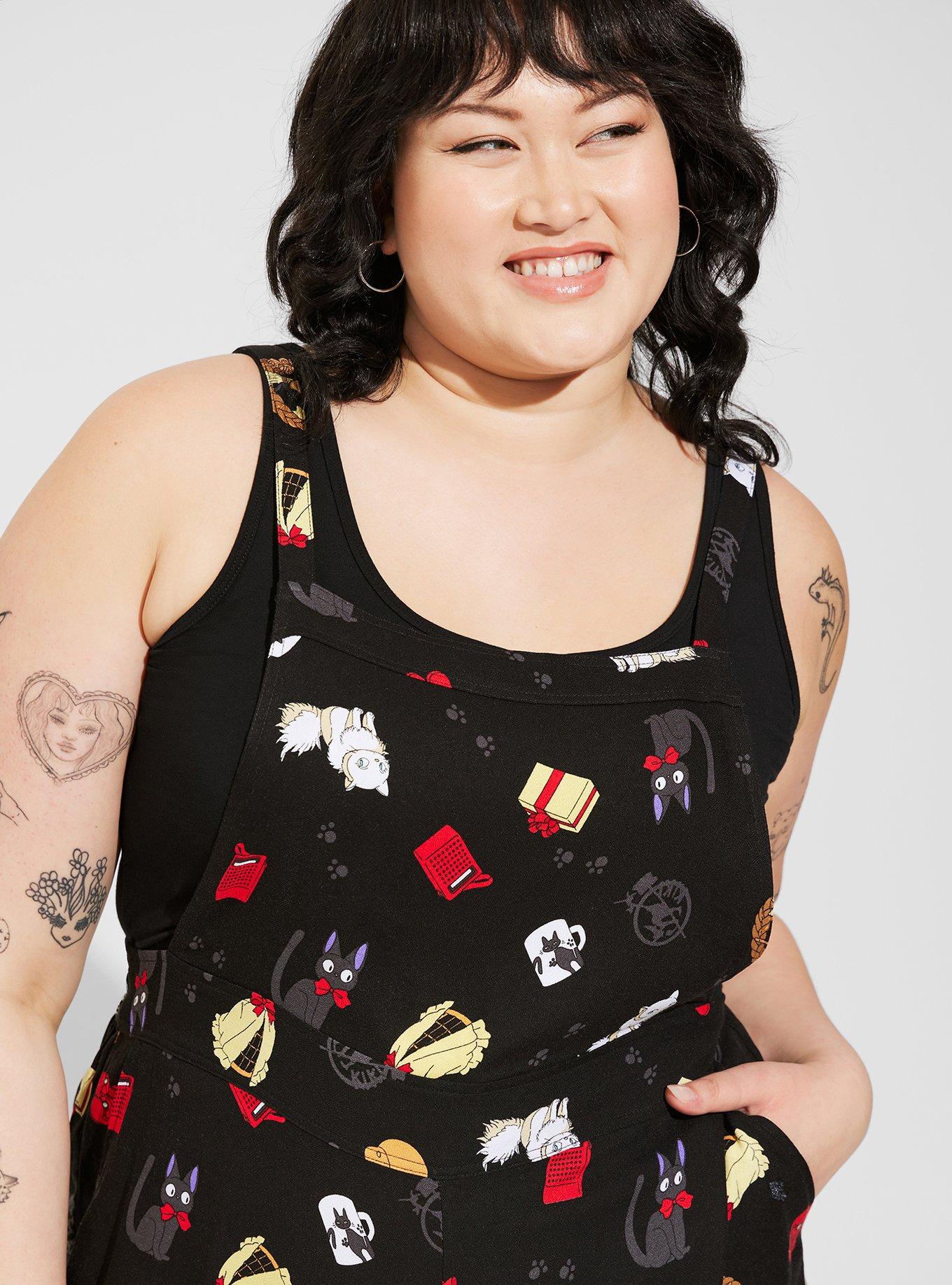 Plus Size - Studio Ghibli Kiki Tie-Back Shortall - Torrid