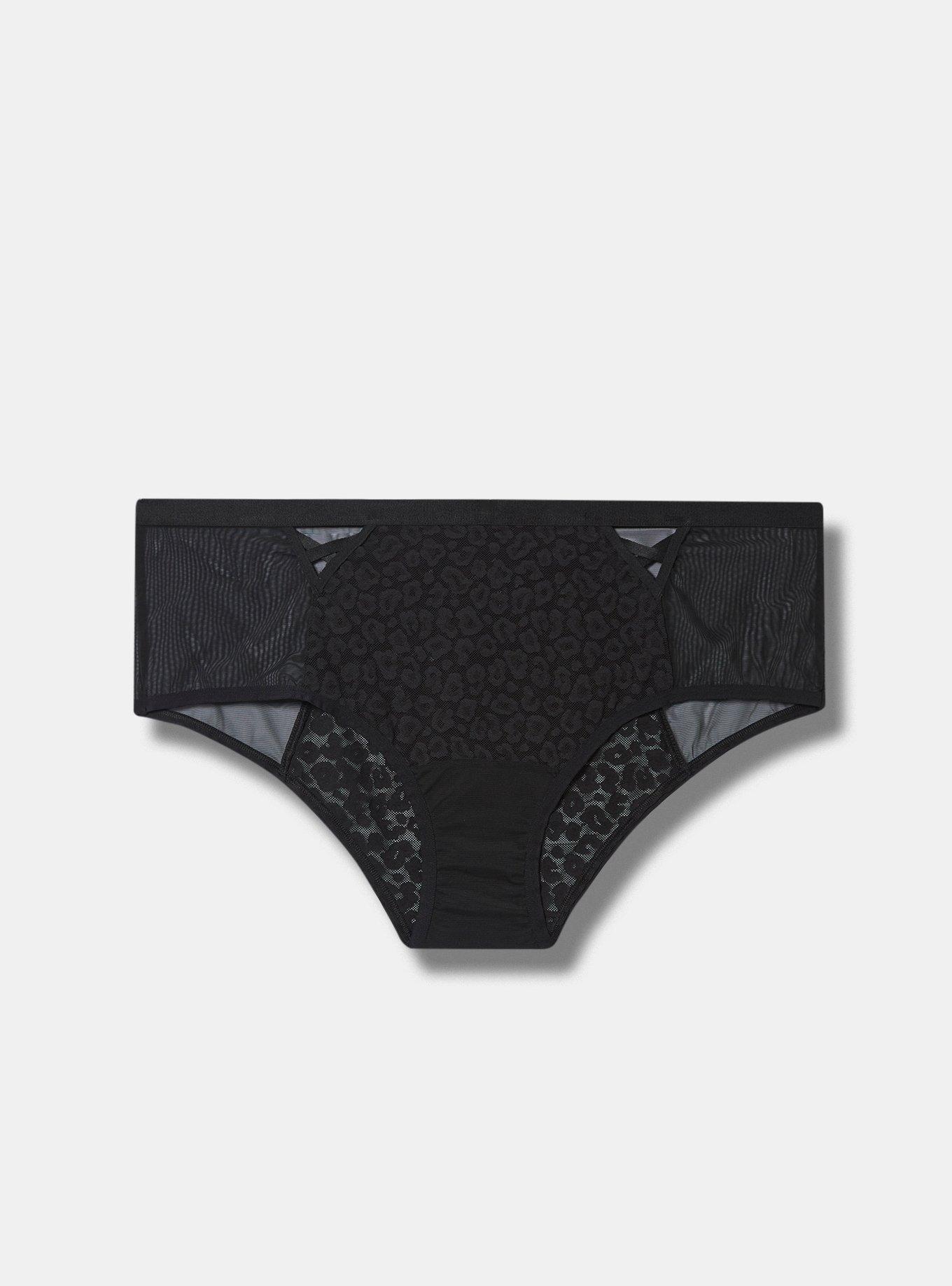 Plus Size - Animal Lace Mid Rise Cheeky Panty - Torrid