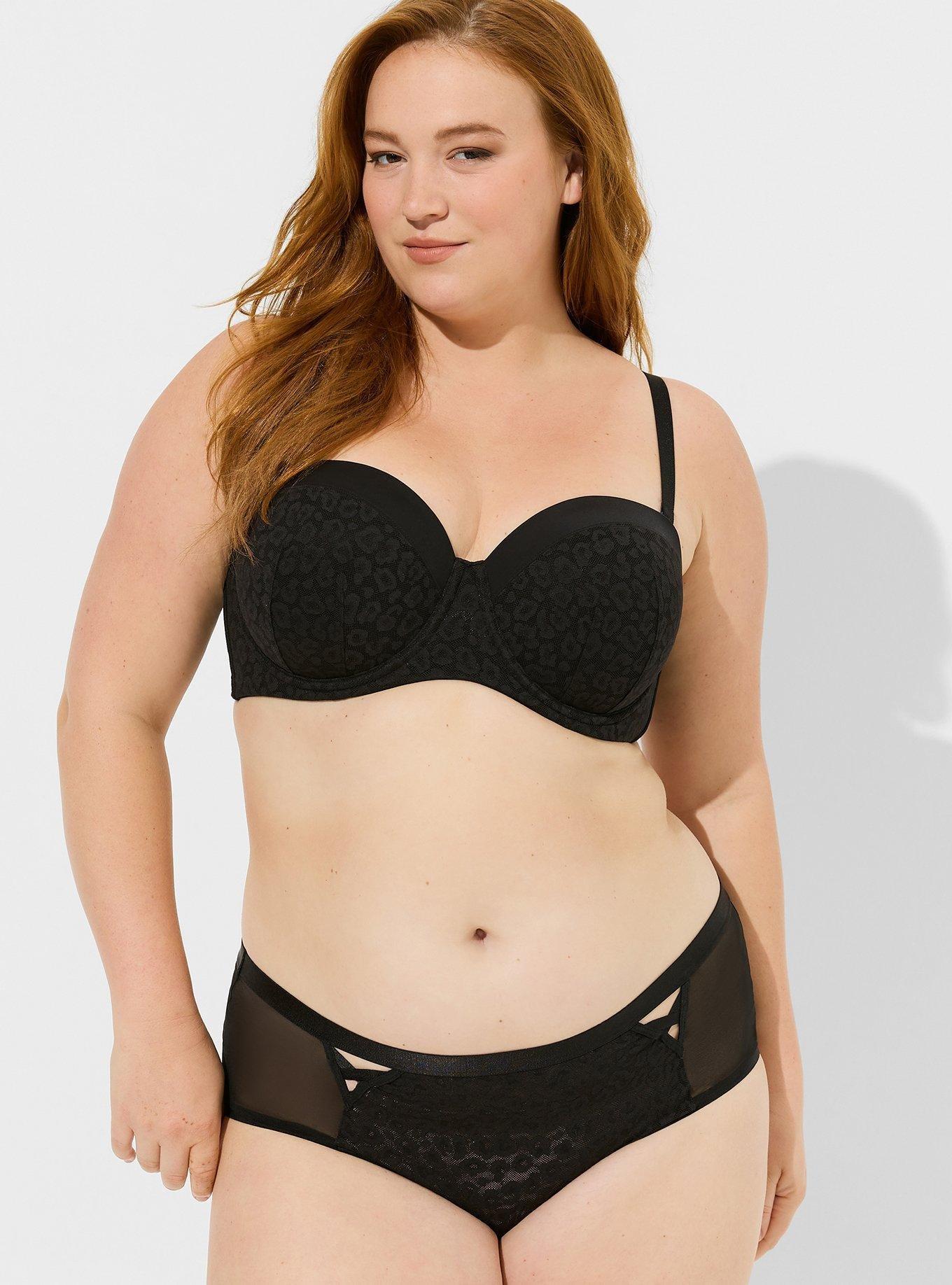 Plus Size - Animal Lace Mid Rise Cheeky Panty - Torrid
