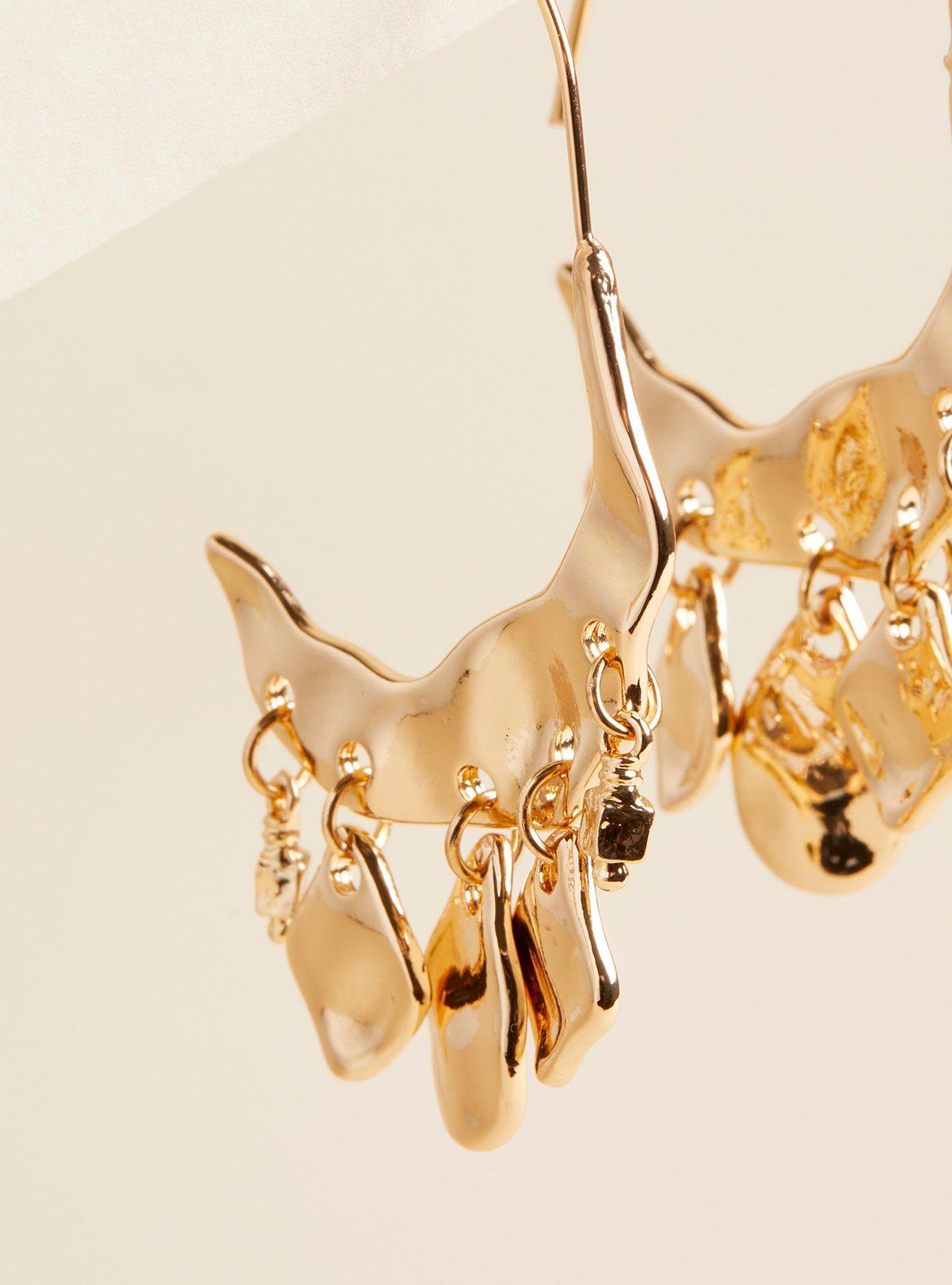 Plus Size - Hammered Metal Earring - Torrid