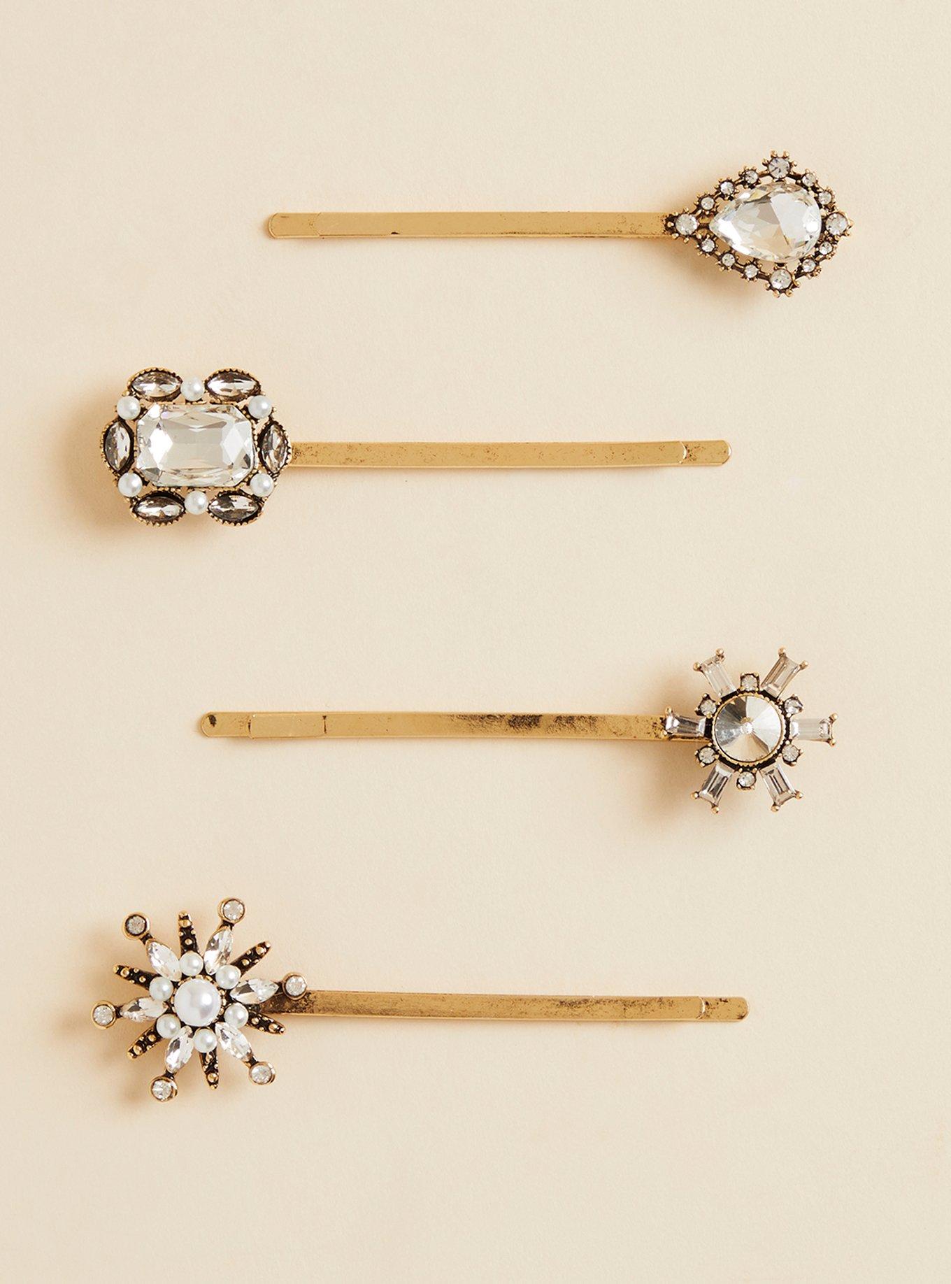 Plus Size - Antiqued Rhinestone Clip Set - Torrid