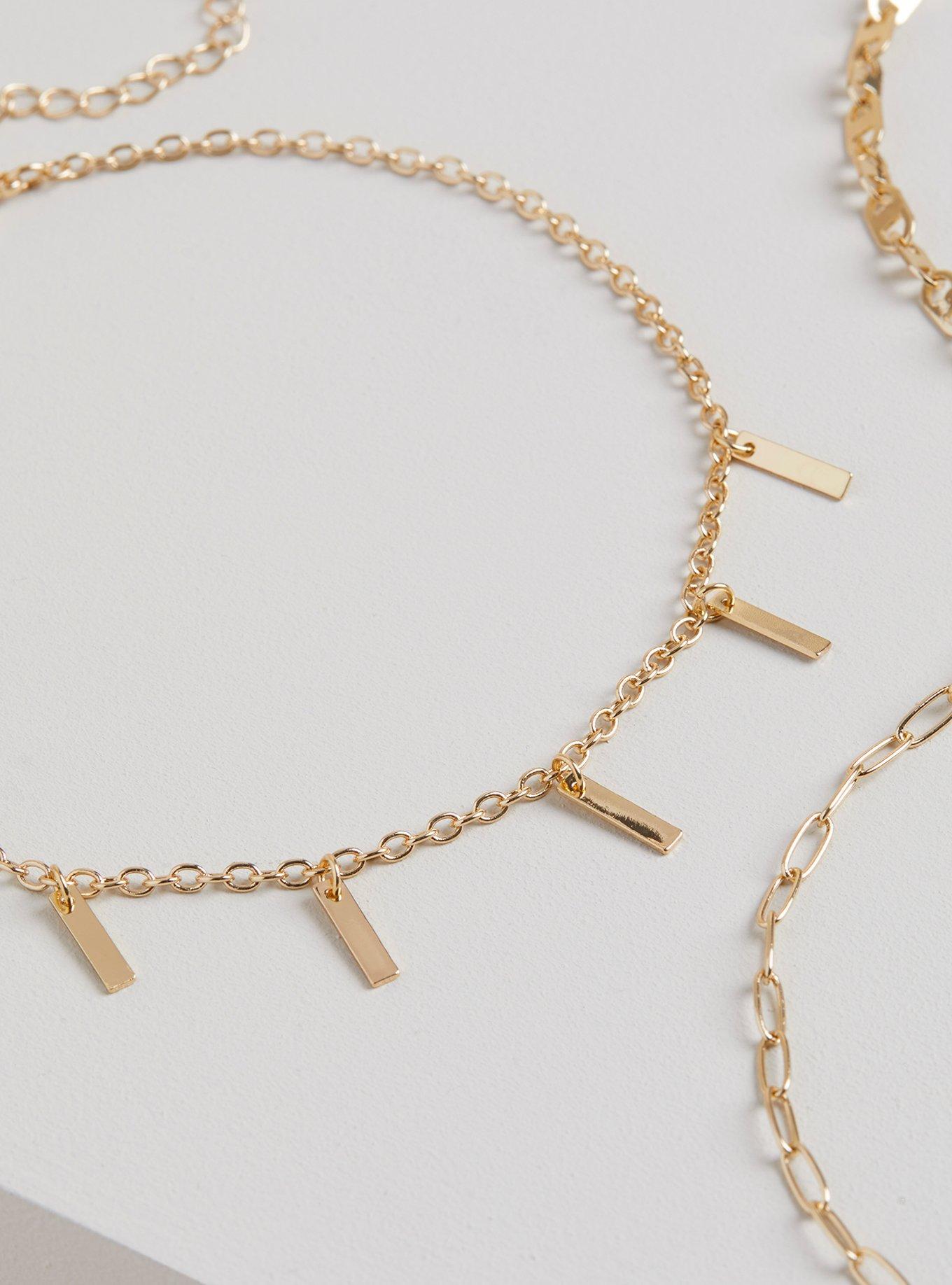 Plus Size - Hanging Disc Anklet Set - Torrid