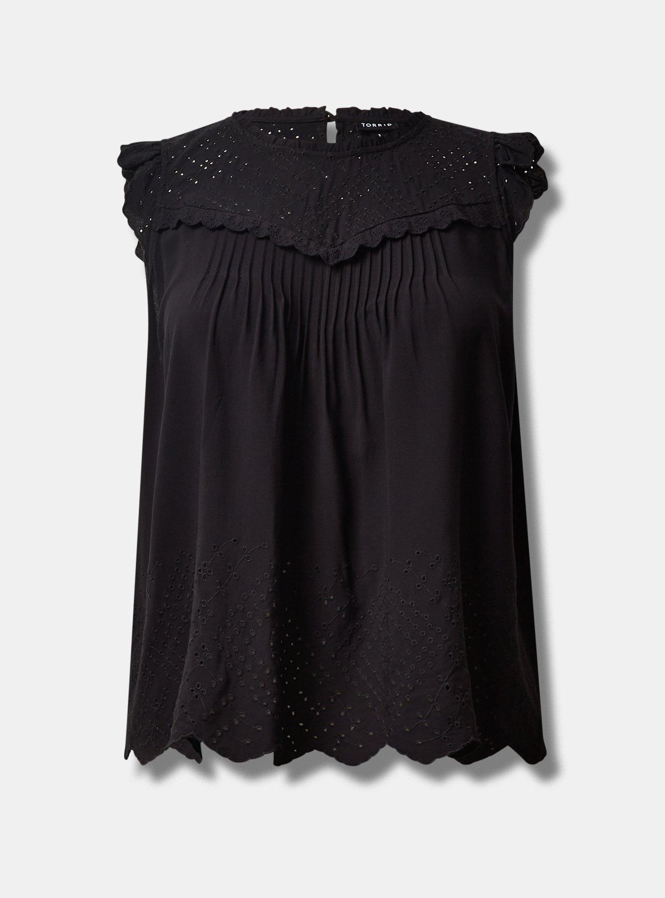 Plus Size - Eyelet Sleeveless Top - Torrid