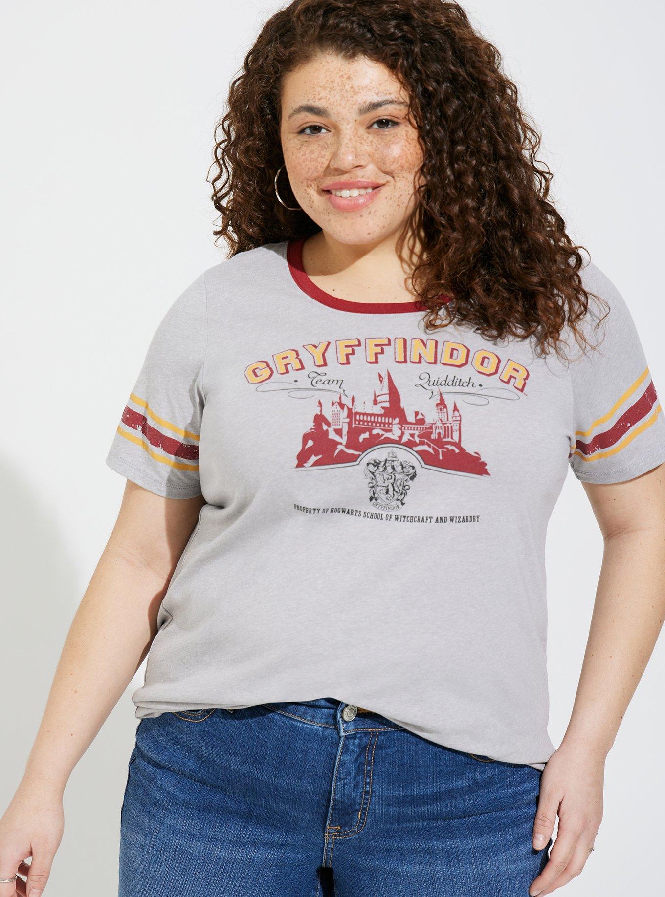 Plus Size - Warner Bros Harry Potter Quidditch Classic Fit Ringer ...