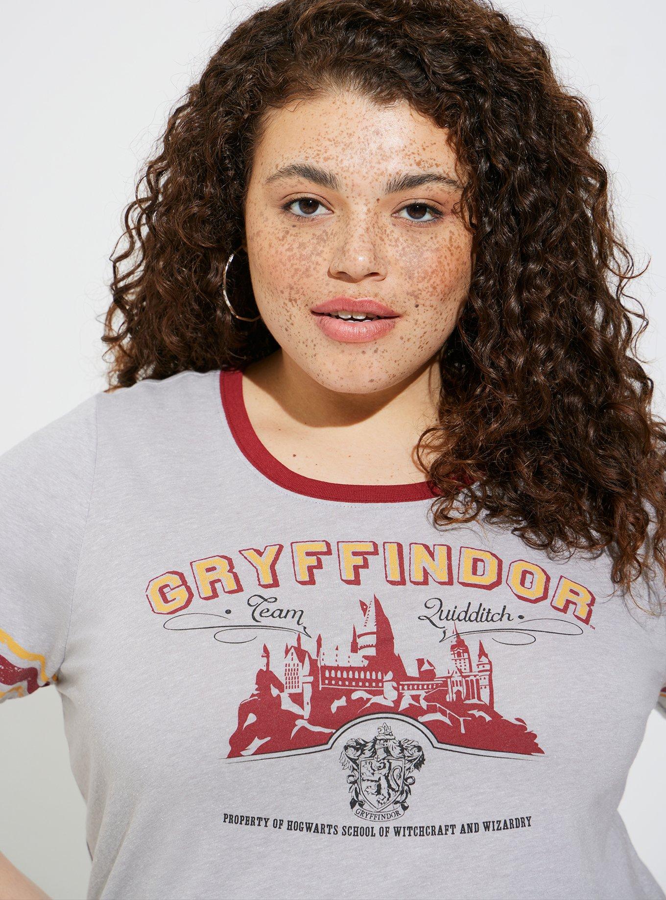 Plus Size - Warner Bros Harry Potter Quidditch Classic Fit Ringer ...