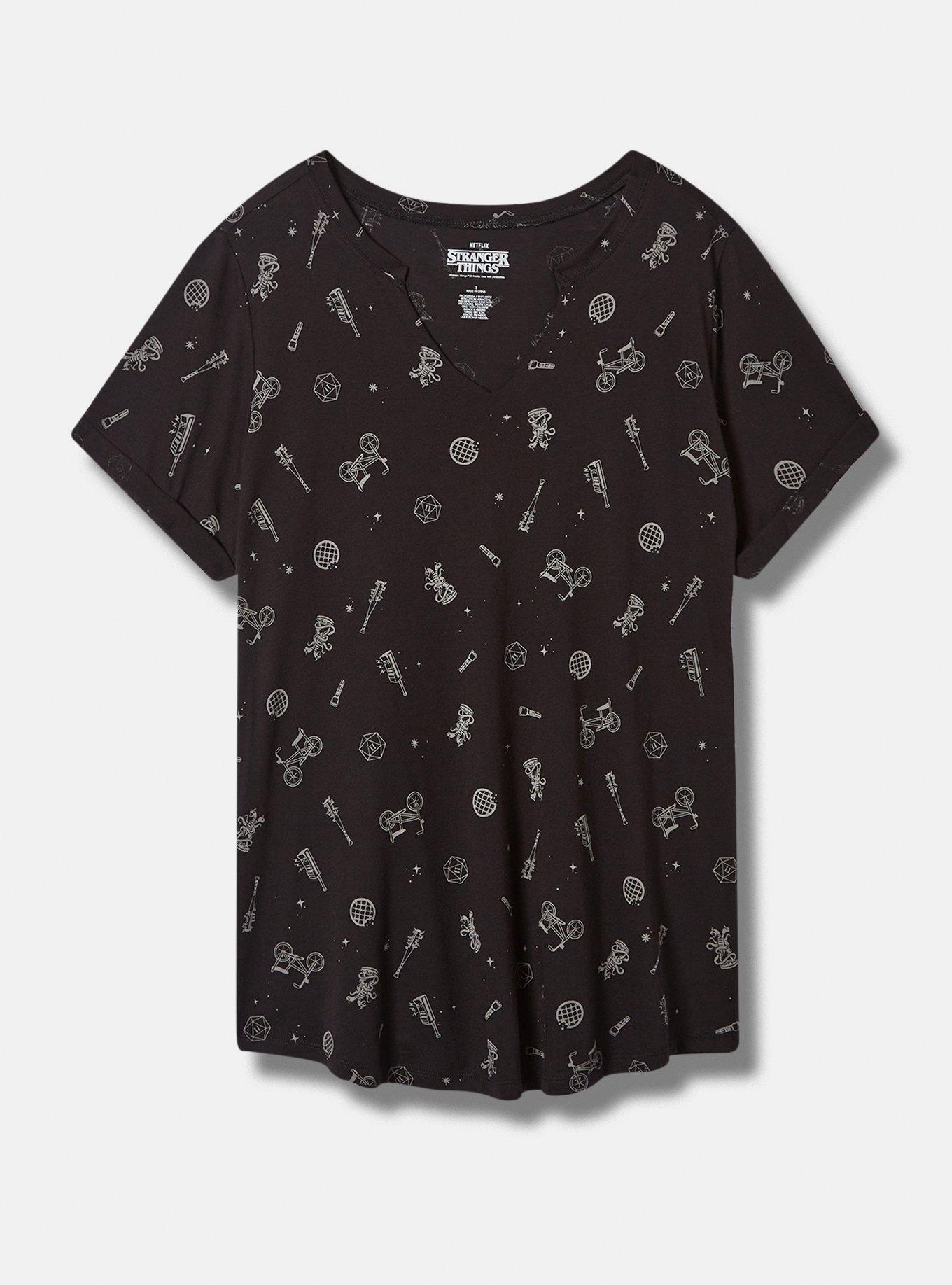 Plus Size - Netflix Stranger Things Classic Fit Clip Neck Top - Torrid