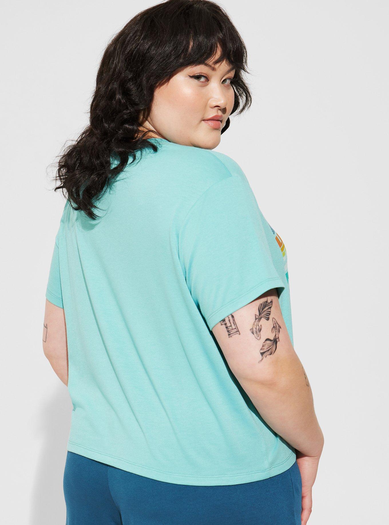 Plus Size - Netflix Stranger Things Terry Drop Shoulder Sleep Top - Torrid