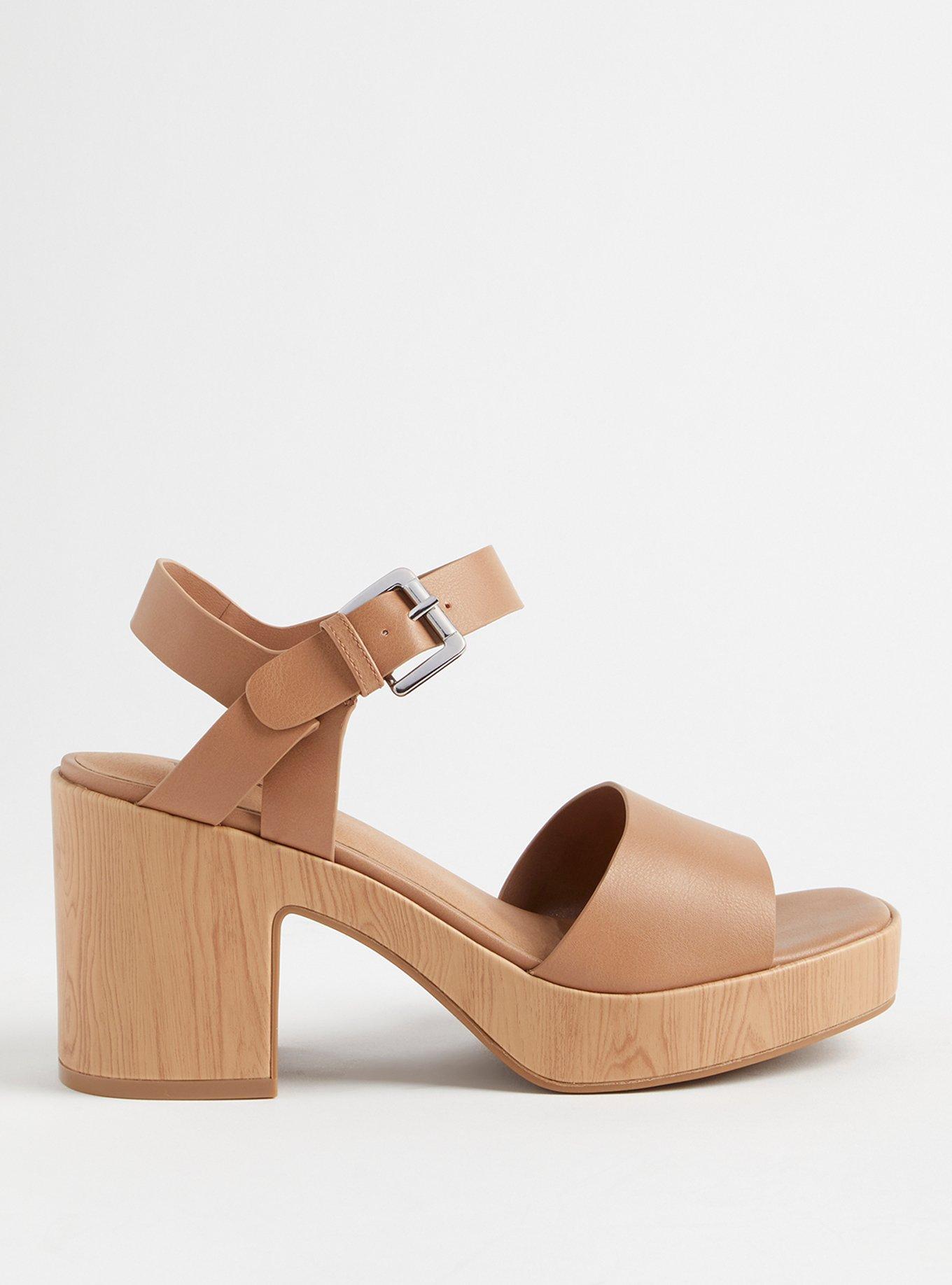 Plus Size - Curved Platform Heel Sandal (WW) - Torrid