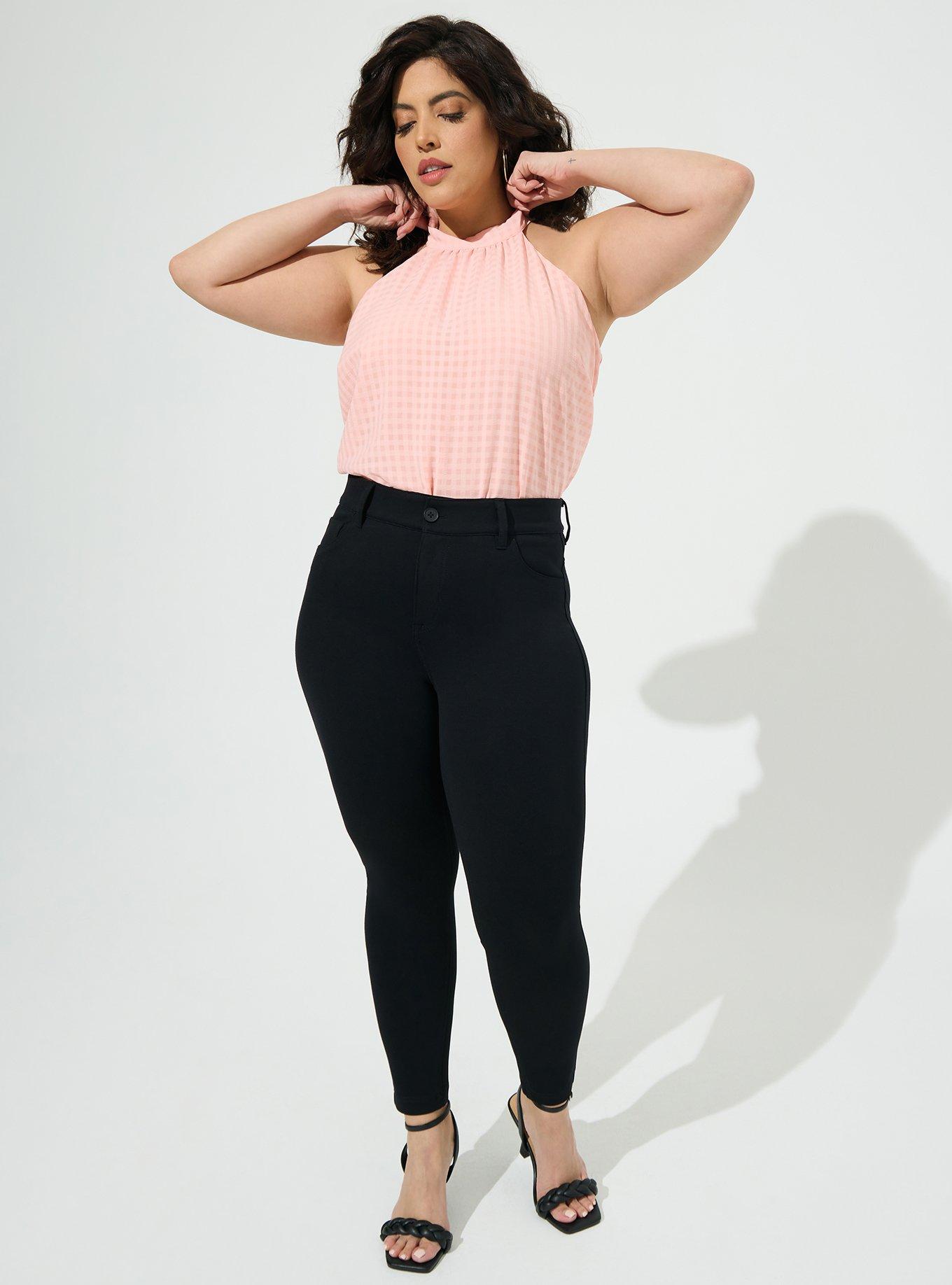 Plus Size - Clip Chiffon Mock Neck Halter - Torrid