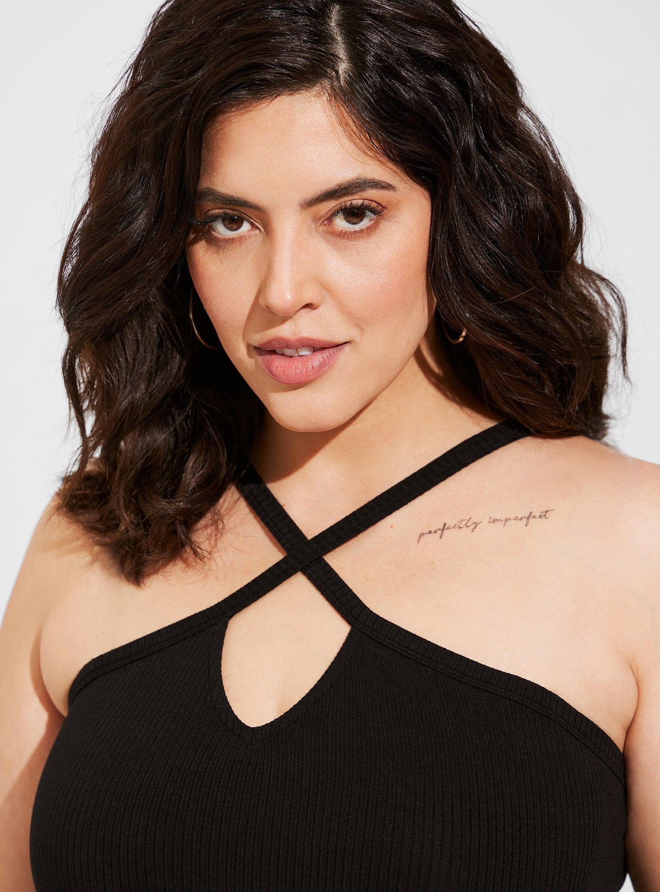 Plus Size - Everyday Rib Strappy Halter Tank - Torrid