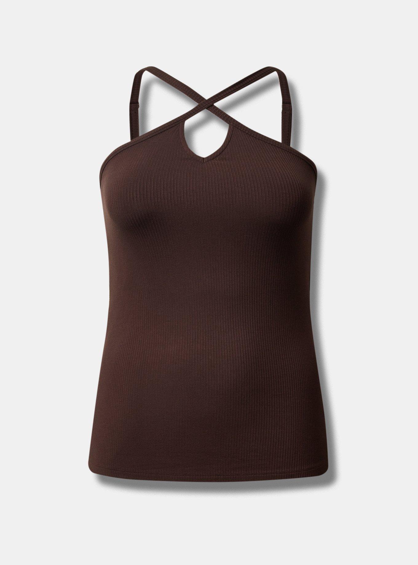 Plus Size - Everyday Rib Strappy Halter Tank - Torrid