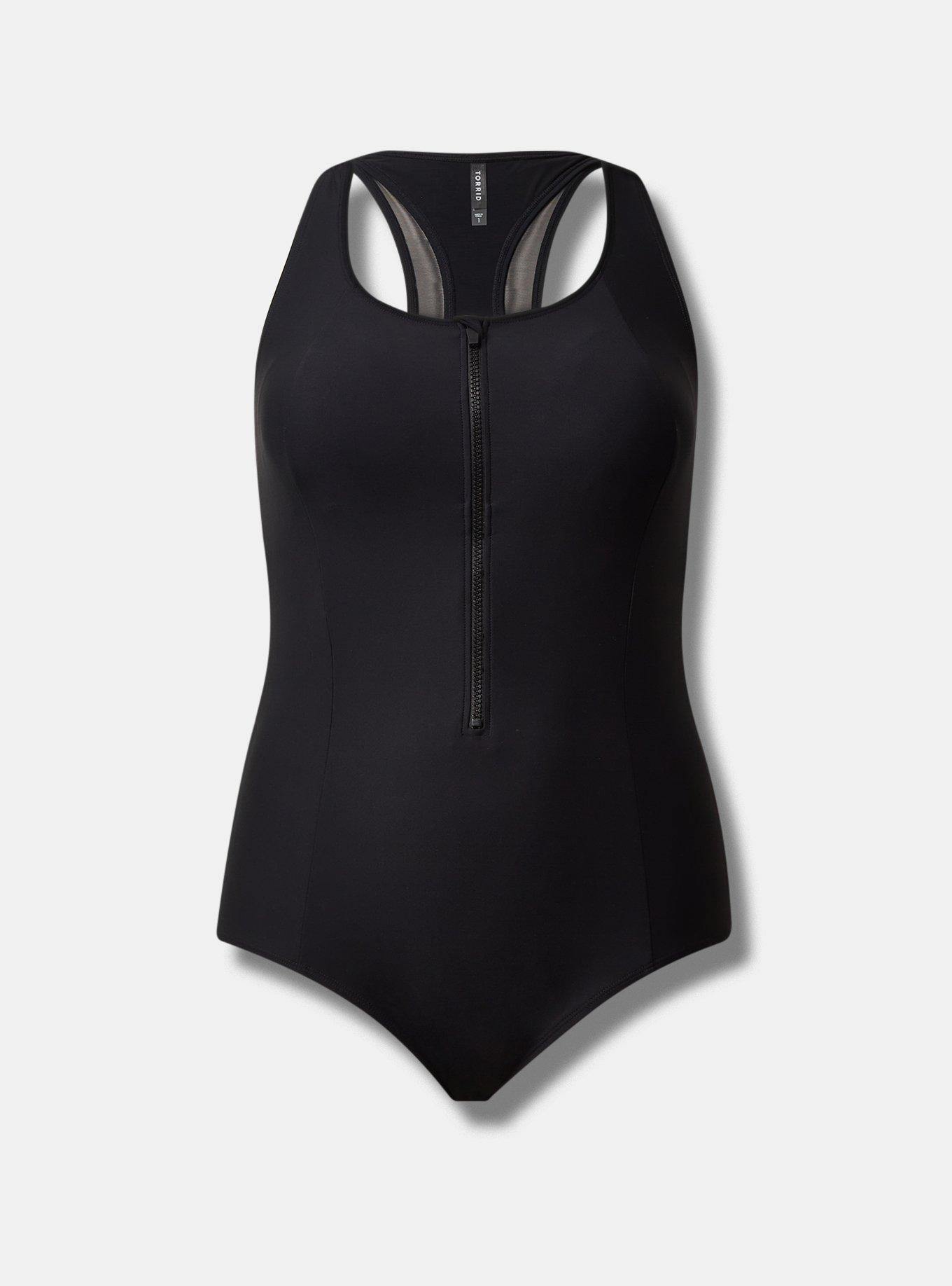 Plus Size - Wireless Shaping Racerback One Piece Swimsuit - Torrid