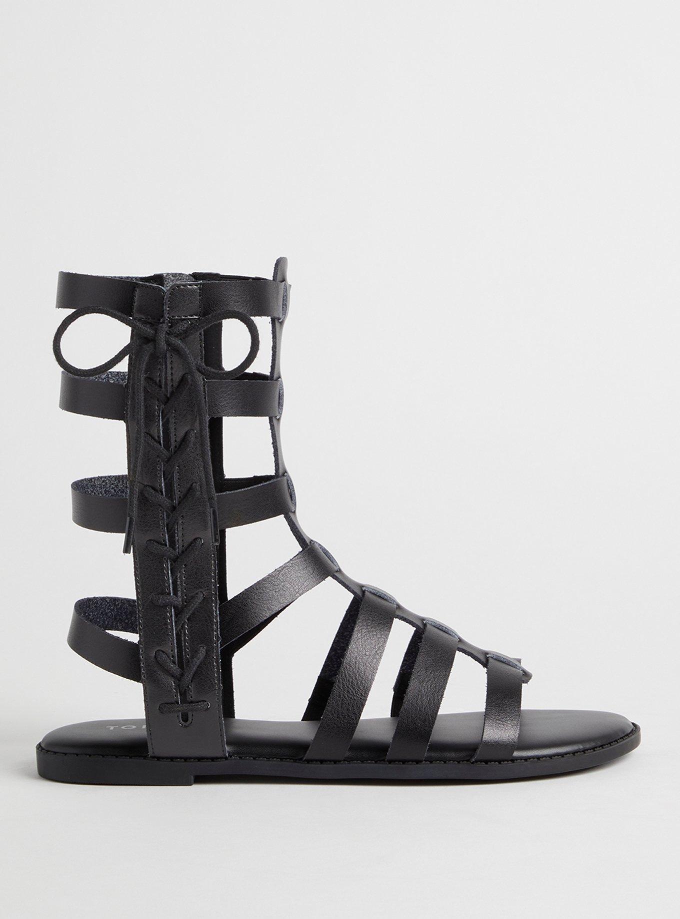 Plus Size - Caged Lace Gladiator Sandal (WW) - Torrid