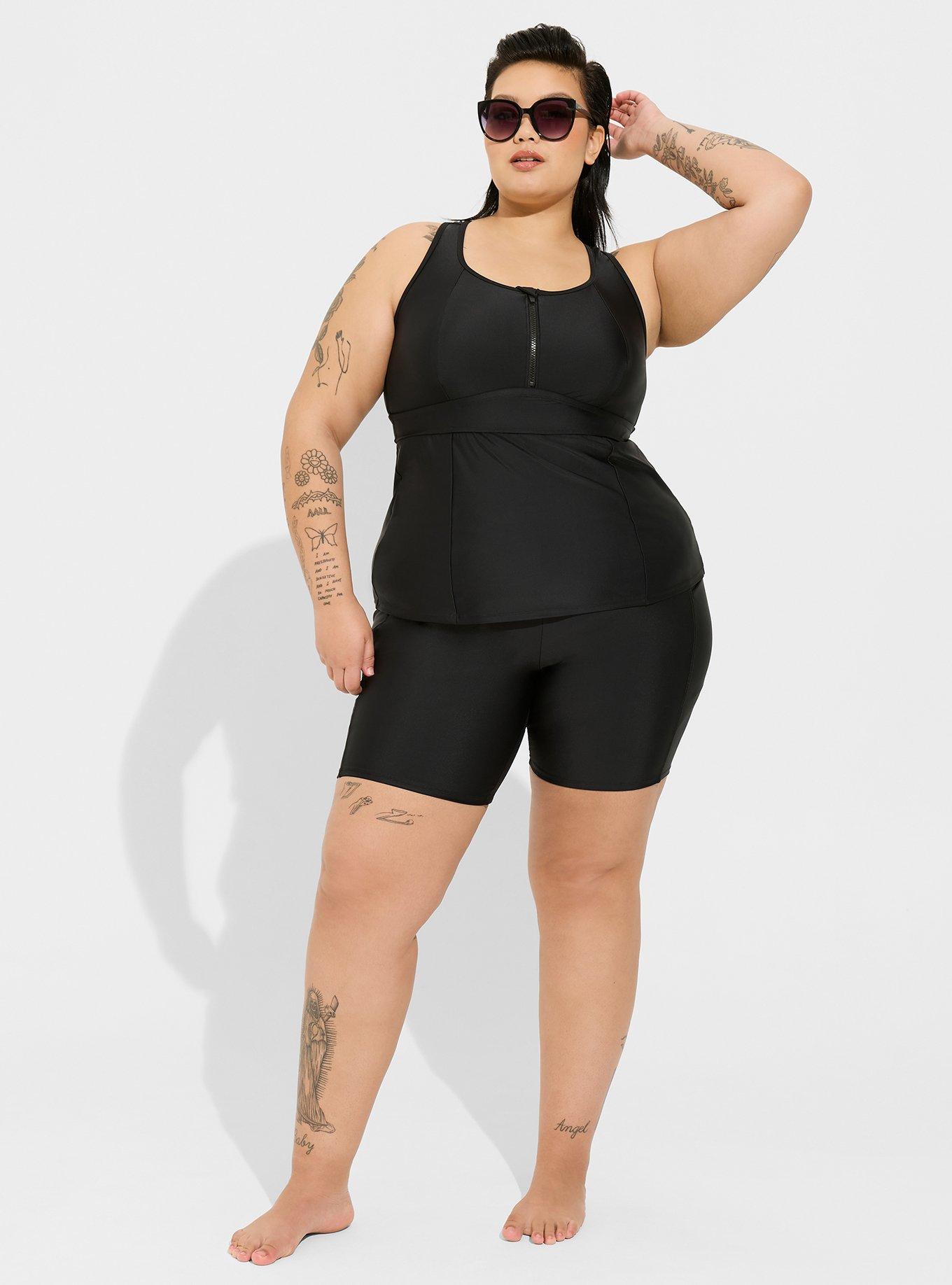 Plus Size - Active Wireless Shaping Racerback Tankini - Torrid