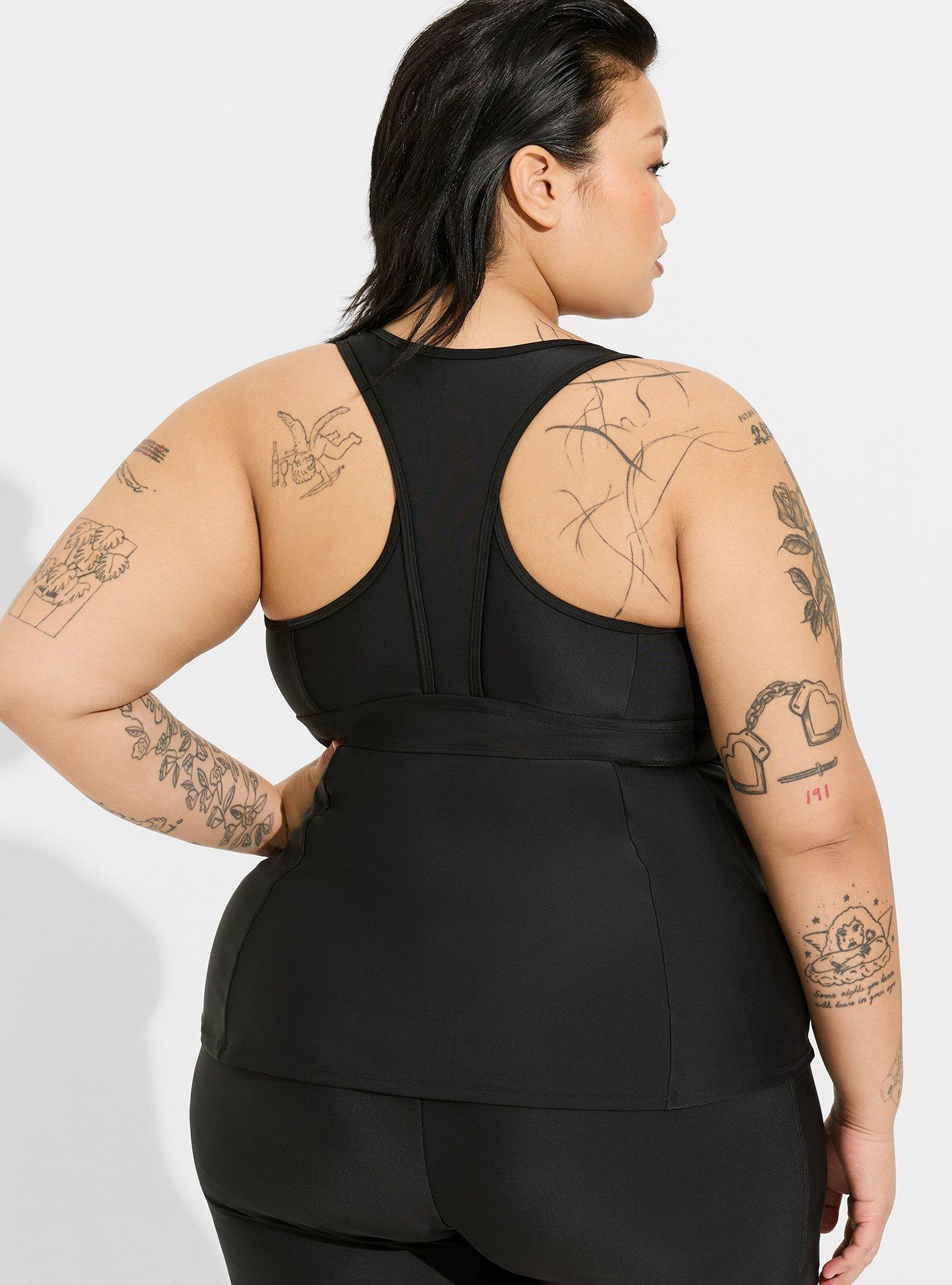 Plus Size - Active Wireless Shaping Racerback Tankini - Torrid