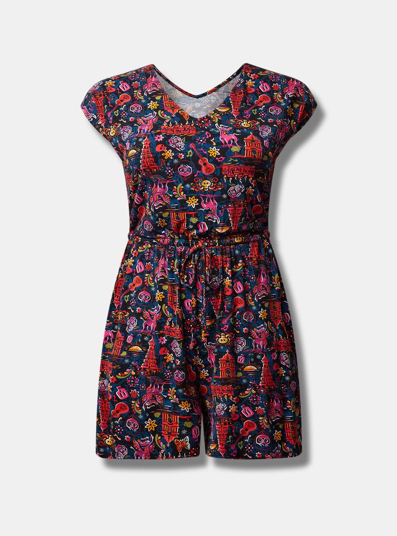 Plus Size - Disney Pixar Coco Super Soft Dolman Sleeve Romper - Torrid