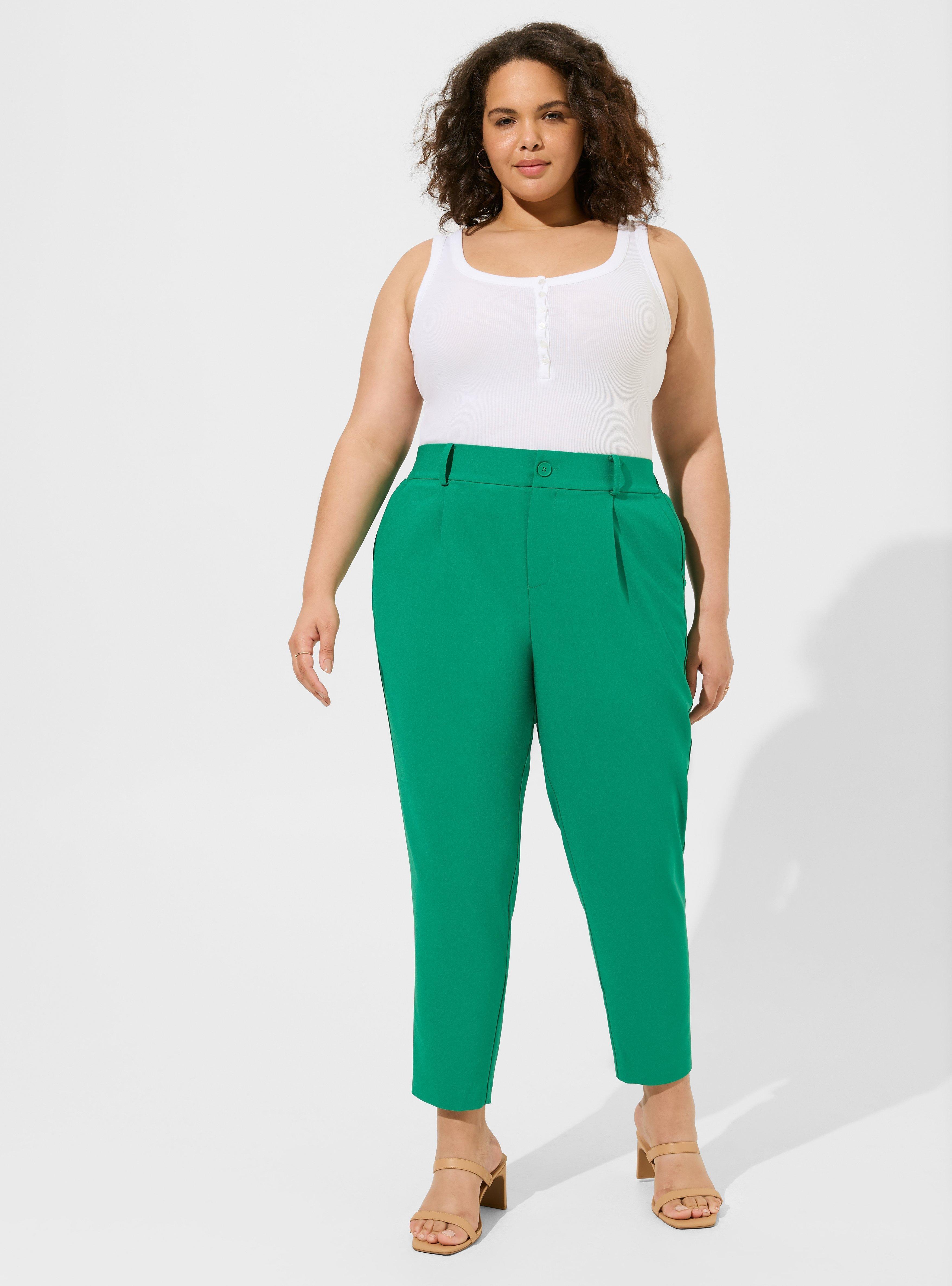 Plus Size - Taper Stretch Crepe High-Rise Pant - Torrid