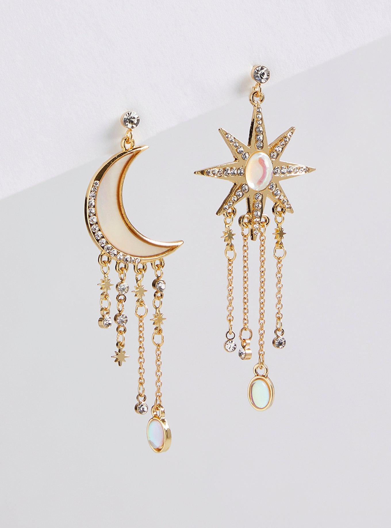 Plus Size - Celestial Mismatch Earring - Torrid