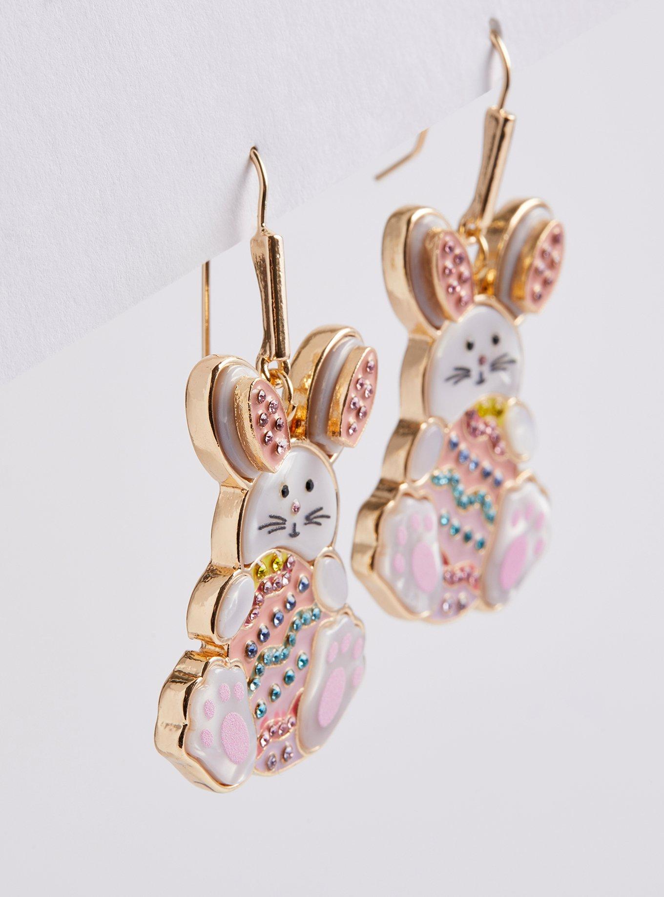 Plus Size - Easter Bunny Statement Earring - Torrid