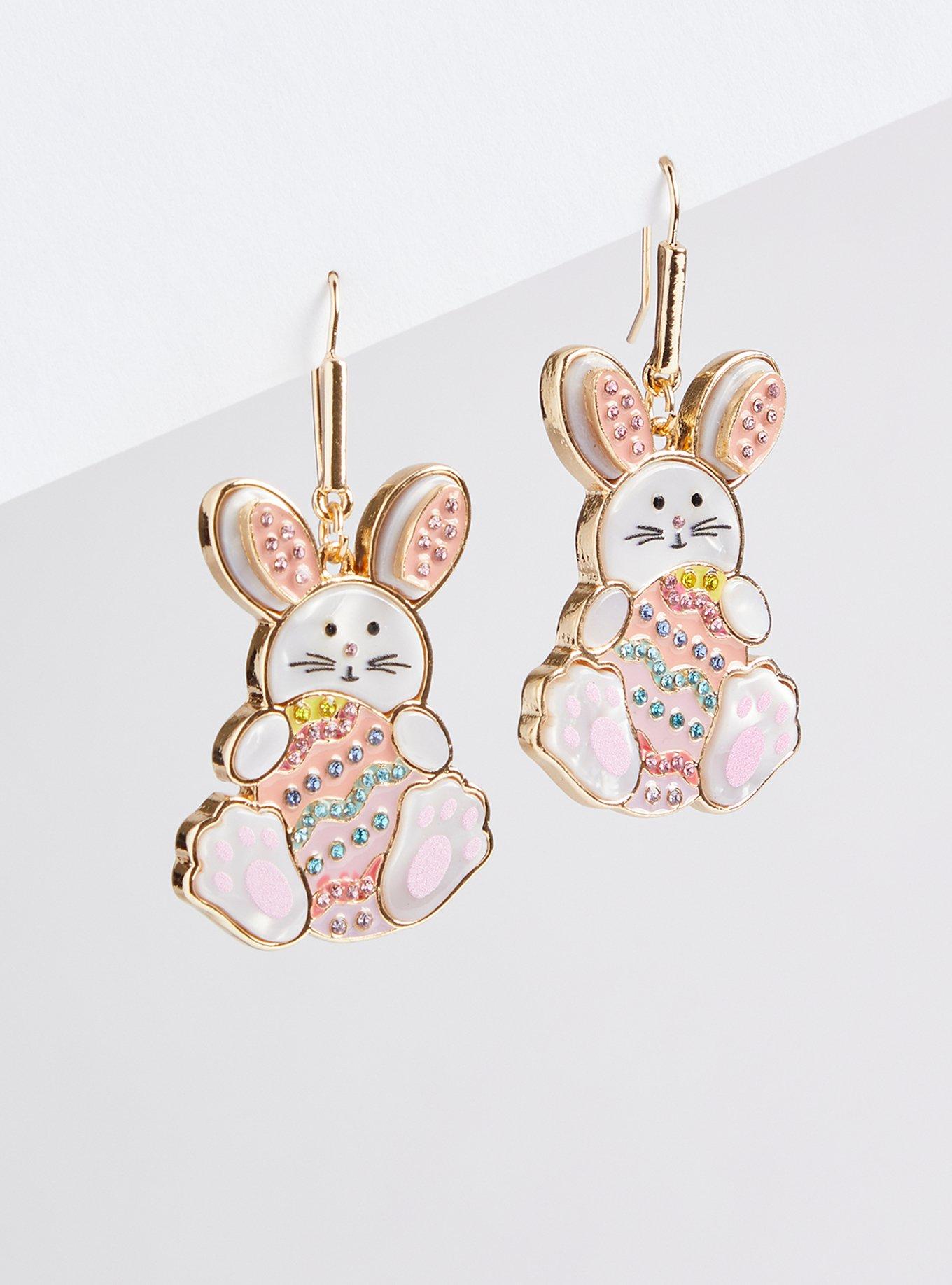 Plus Size - Easter Bunny Statement Earring - Torrid