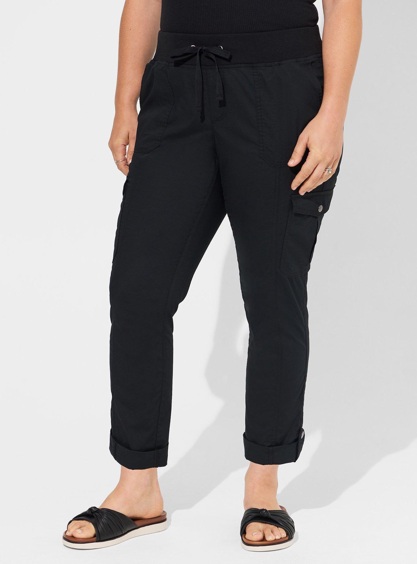 Plus Size - Crop Pull-On Skinny Stretch Poplin High-Rise Pant - Torrid