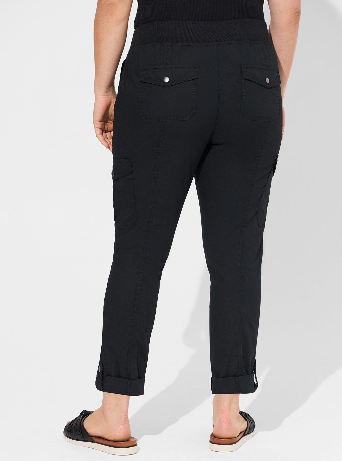 Plus Size - Crop Pull-On Skinny Stretch Poplin High-Rise Pant - Torrid