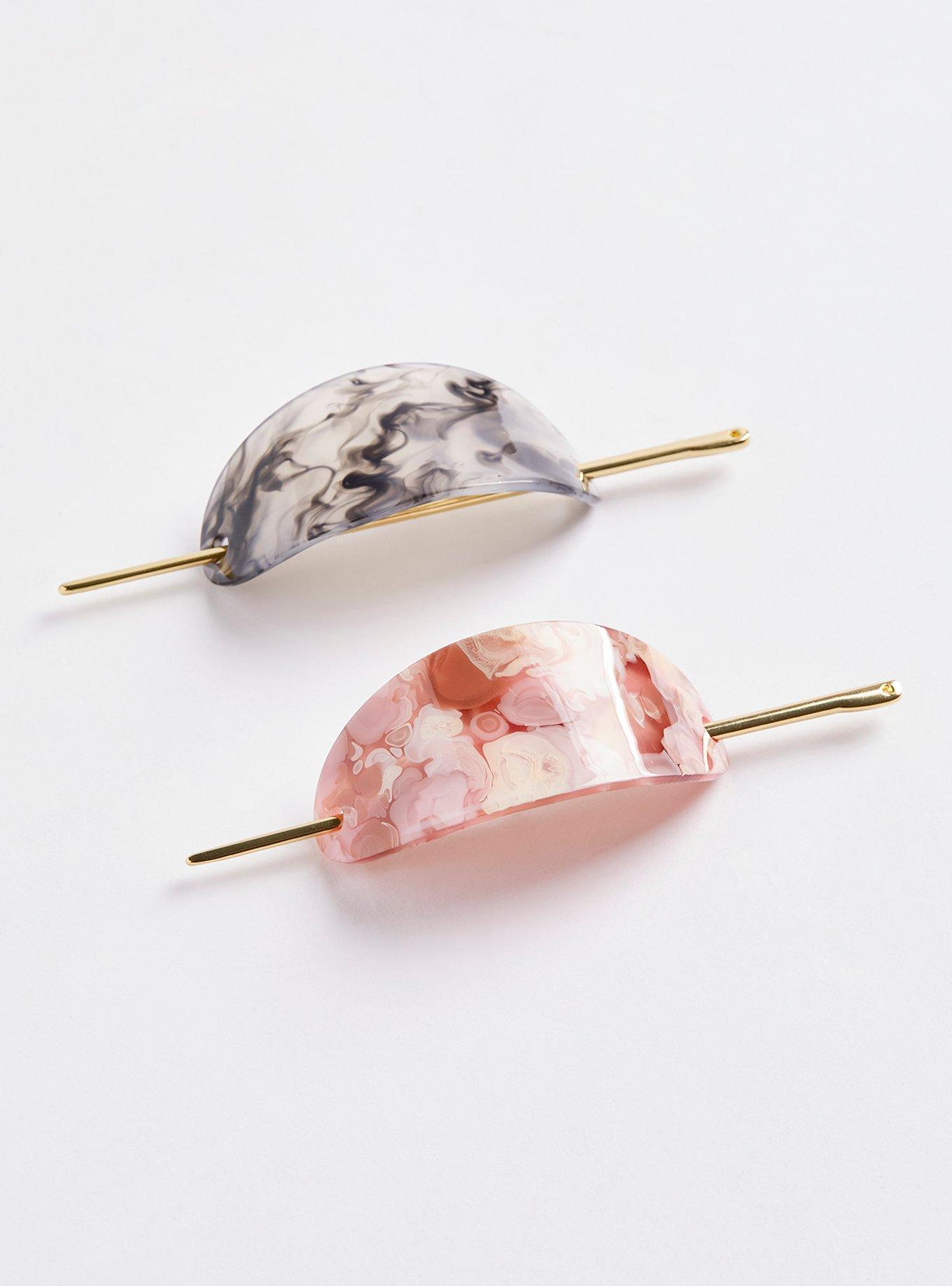 Plus Size - Resin Barette And Pin Set - Torrid