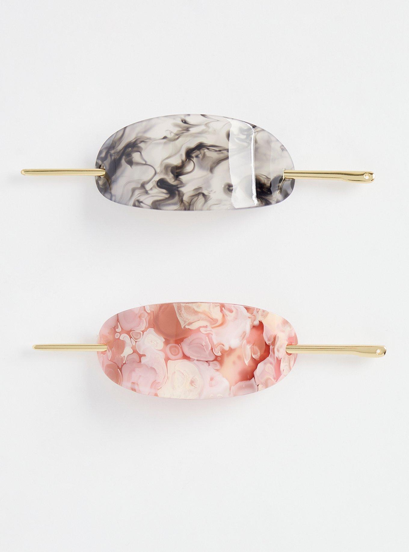 Plus Size - Resin Barette And Pin Set - Torrid