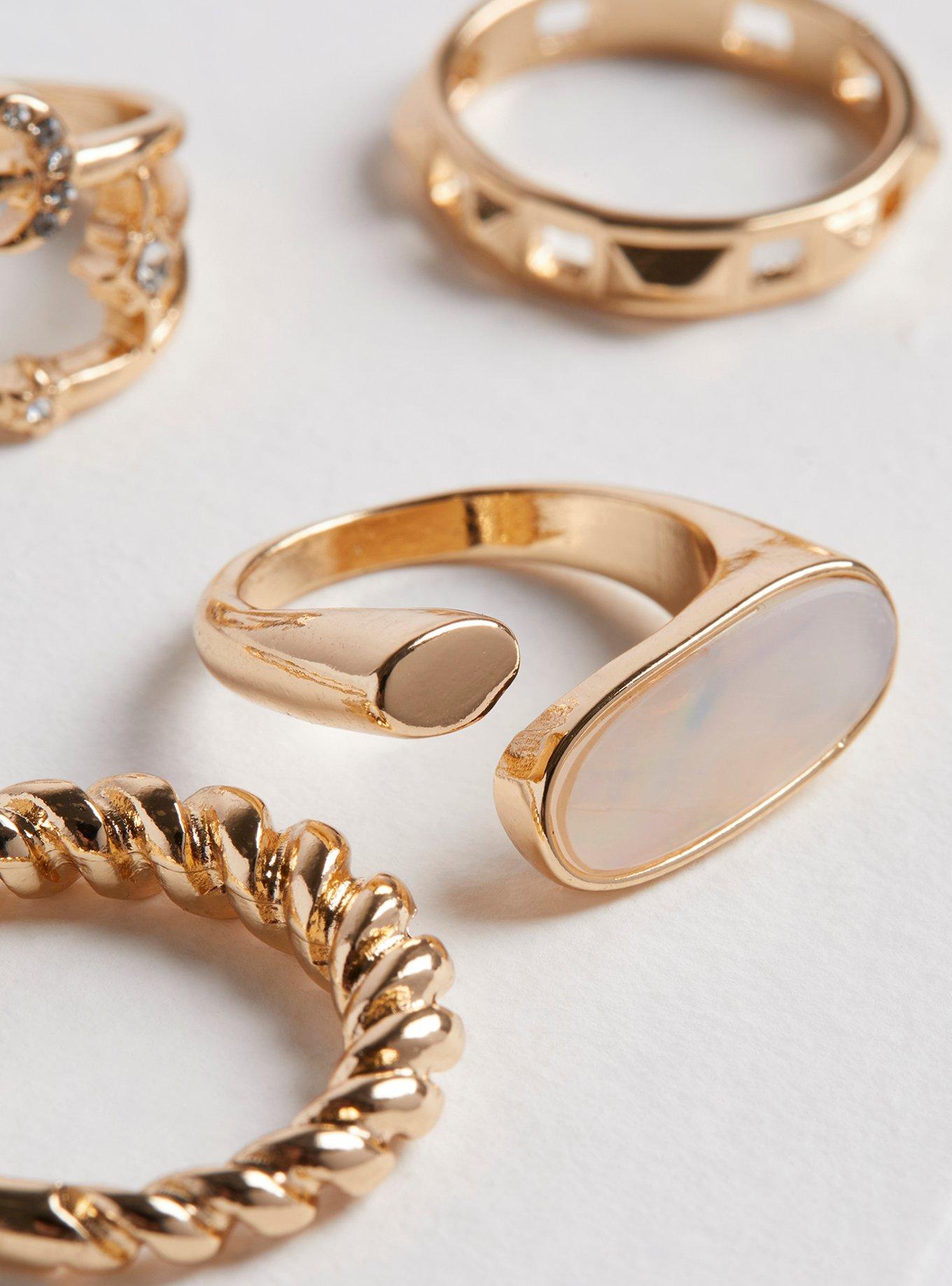 Plus Size - Pearl Ring Set - Torrid