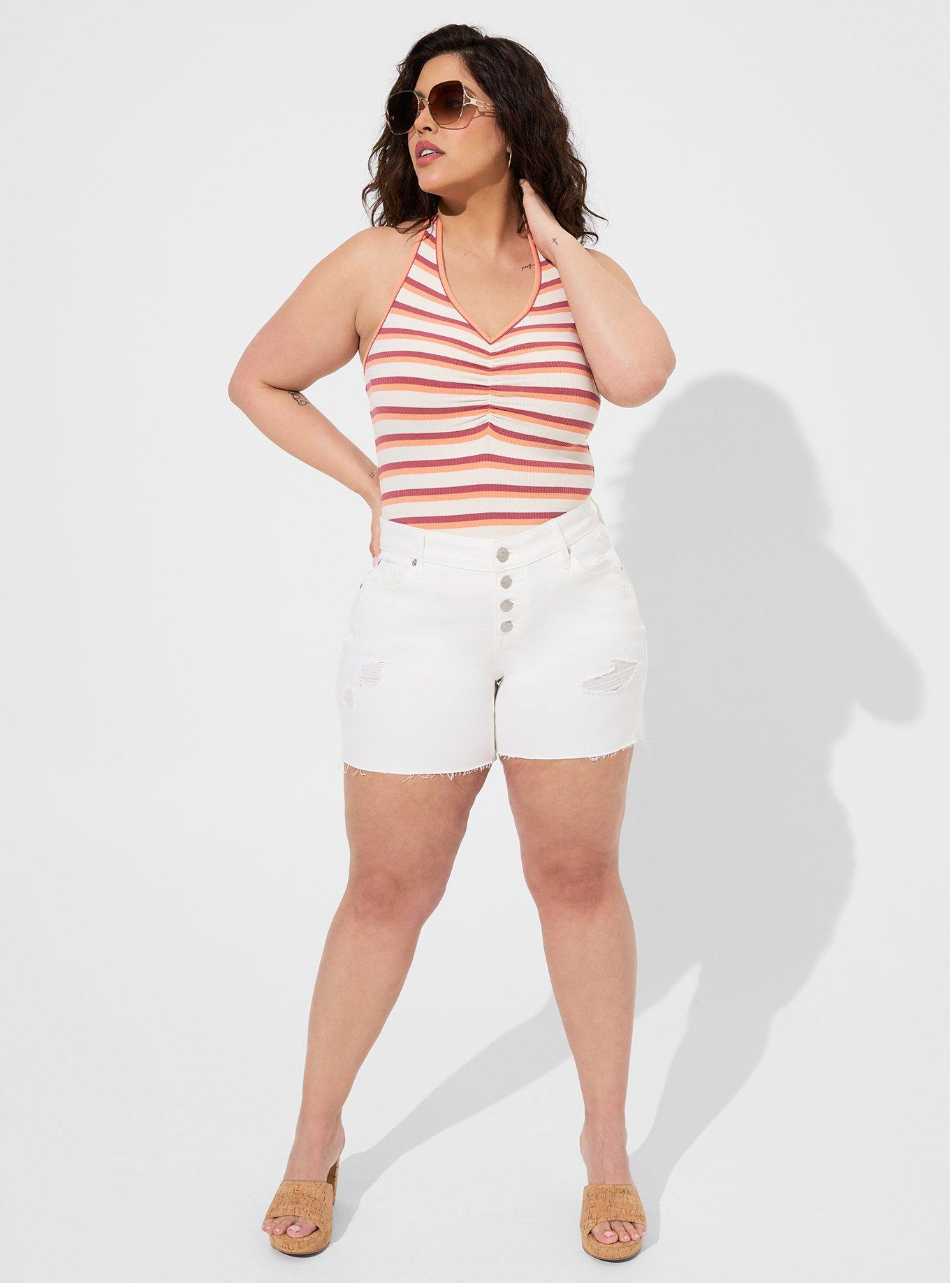 Plus Size - 5 Inch Boyfriend Vintage Stretch High-Rise Short - Torrid