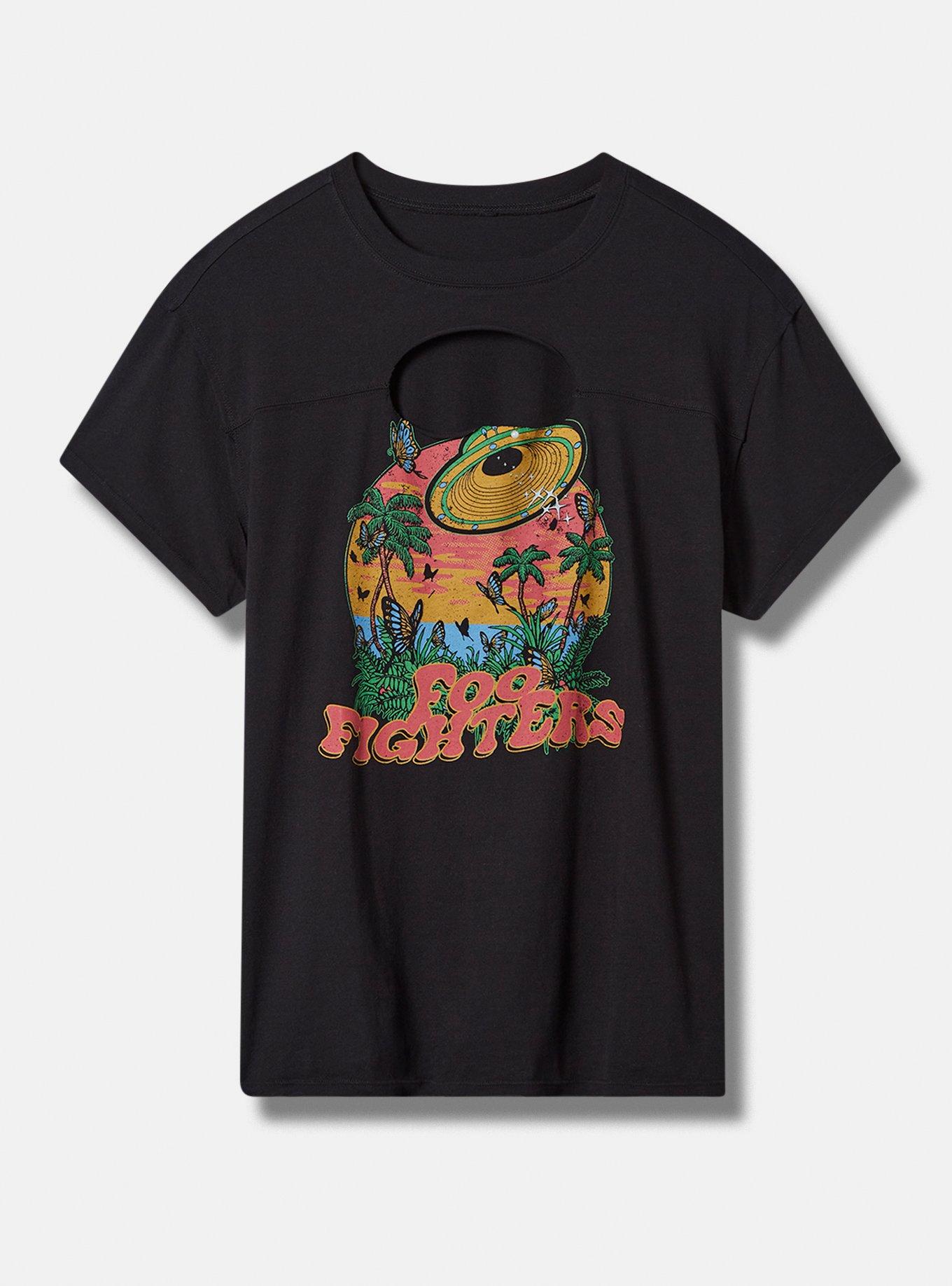 Plus Size - Foo Fighters Classic Fit Cotton Keyhole Tee - Torrid