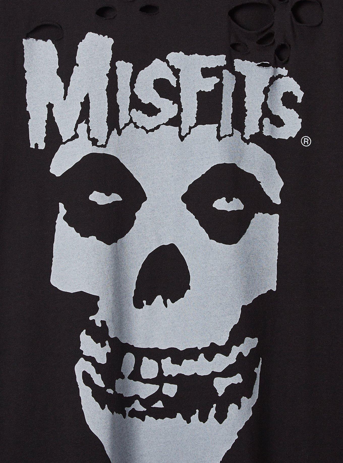 Plus Size - Misfits Relax Fit Cotton Distressed Tunic Tee - Torrid