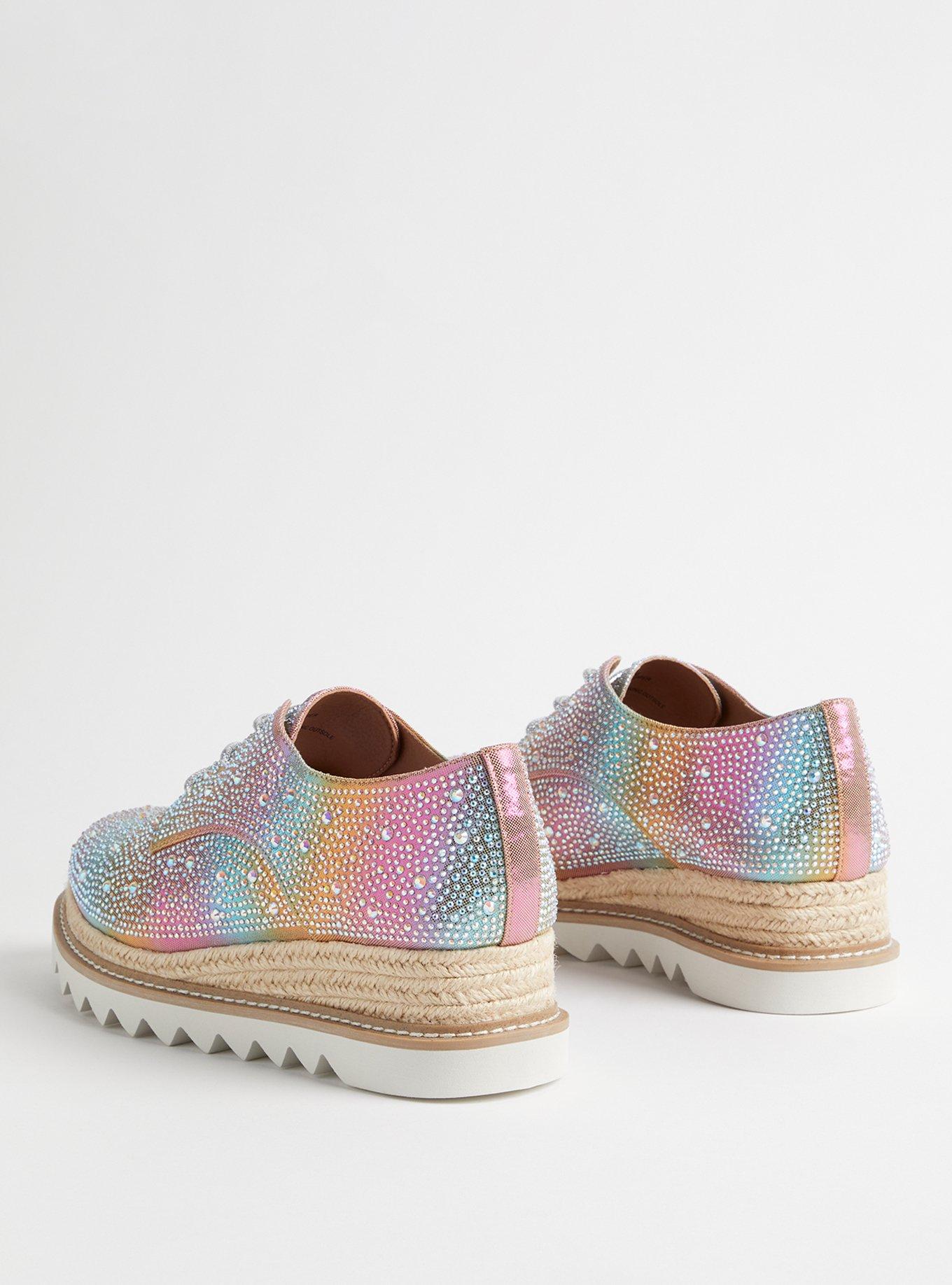 Plus Size - Pride Embellished Lace Up Oxford (WW) - Torrid