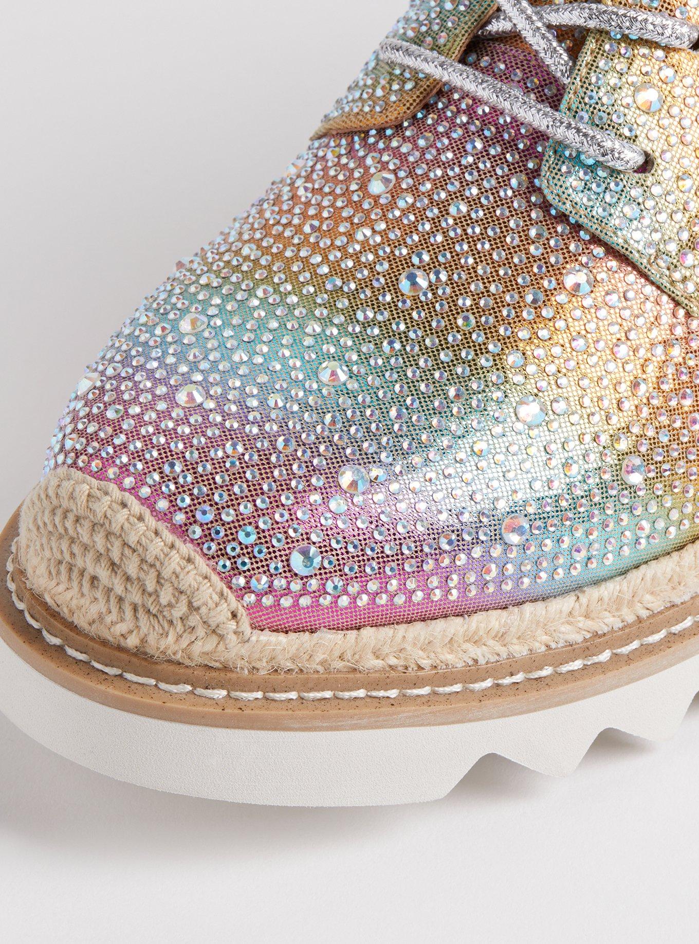 Plus Size - Pride Embellished Lace Up Oxford (WW) - Torrid