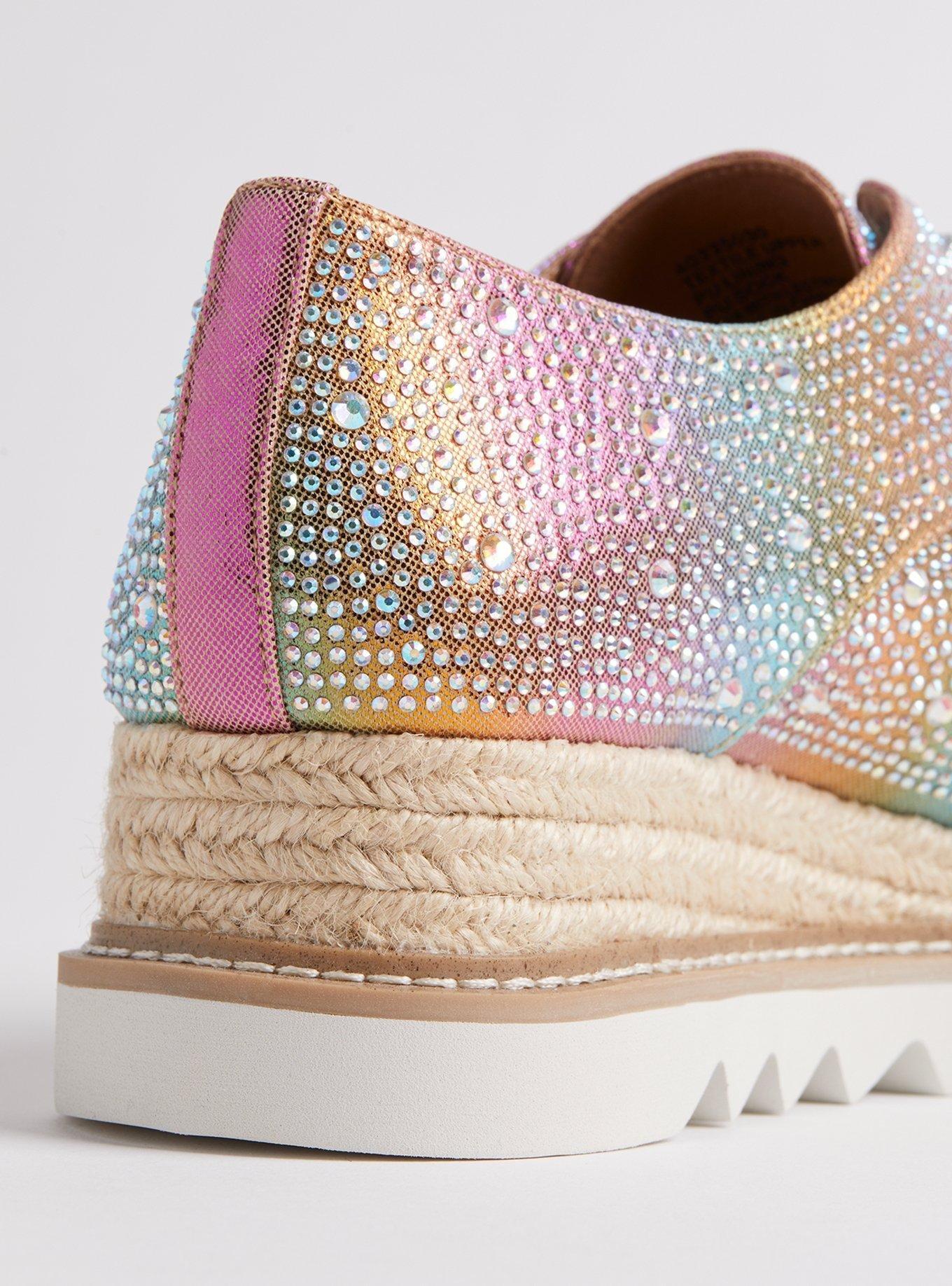 Plus Size - Pride Embellished Lace Up Oxford (WW) - Torrid