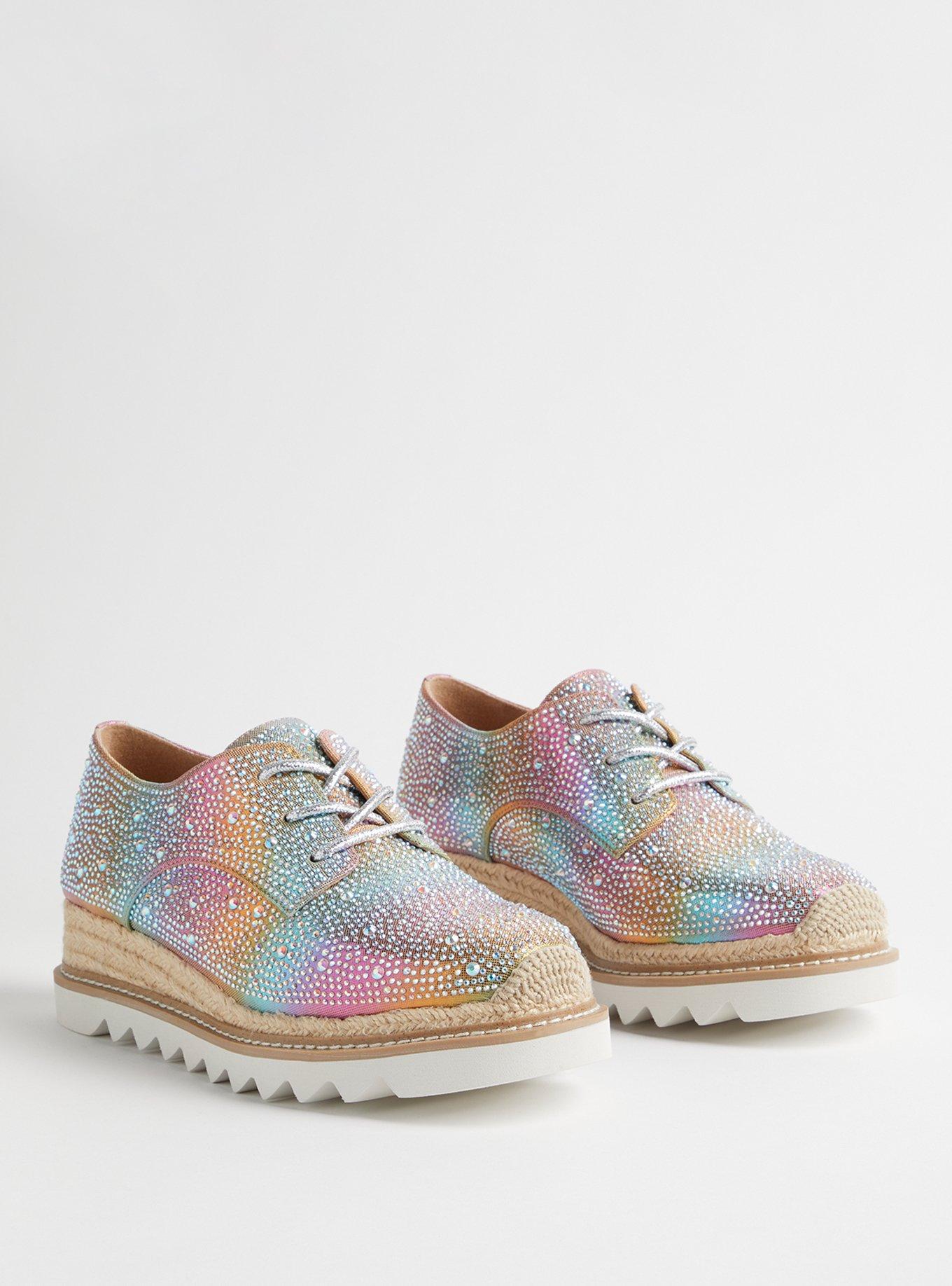 Plus Size - Pride Embellished Lace Up Oxford (WW) - Torrid