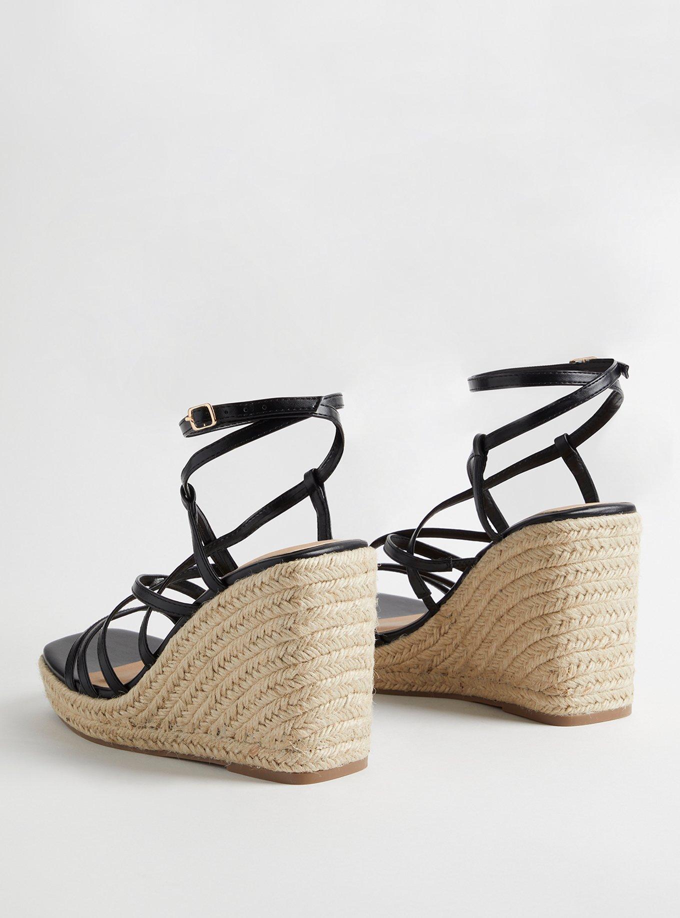 Plus Size - Laceup Strappy Platform Wedge (WW) - Torrid