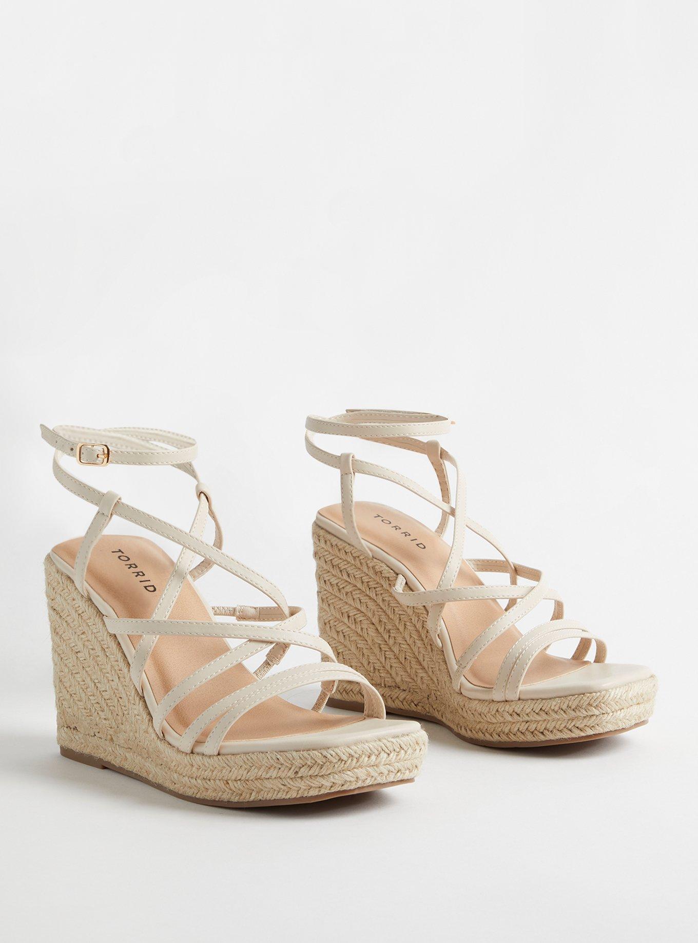 Plus Size - Laceup Strappy Platform Wedge (WW) - Torrid