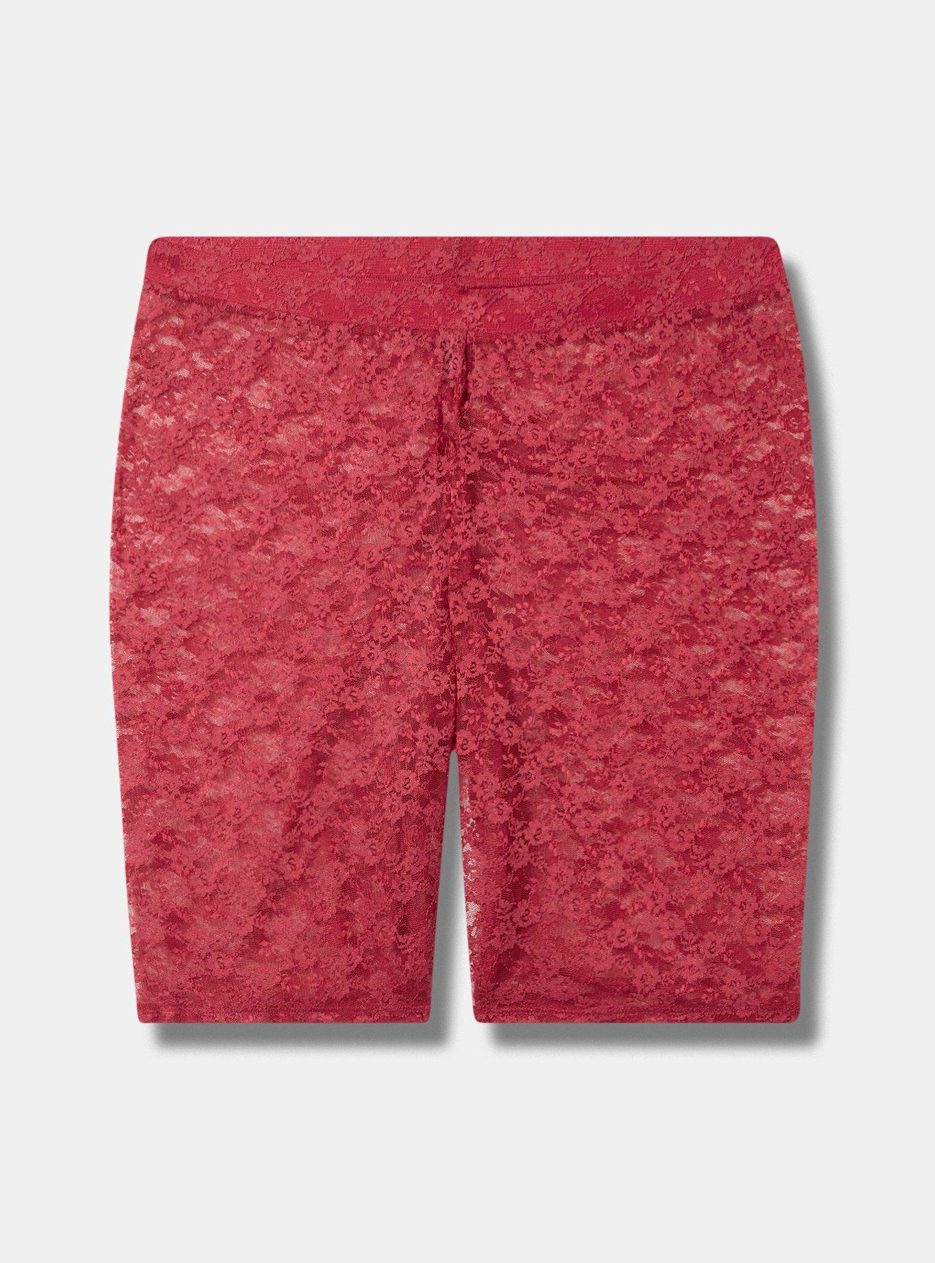 Plus Size - 9 Inch Comfort Waist Unlined Lace Bike Short - Torrid