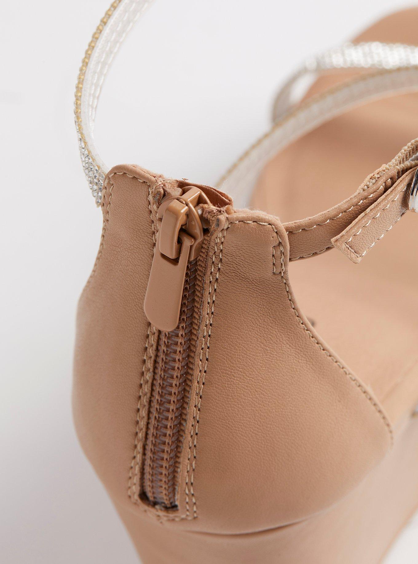 Plus Size - Lucite Multi Strap Wedge (WW) - Torrid