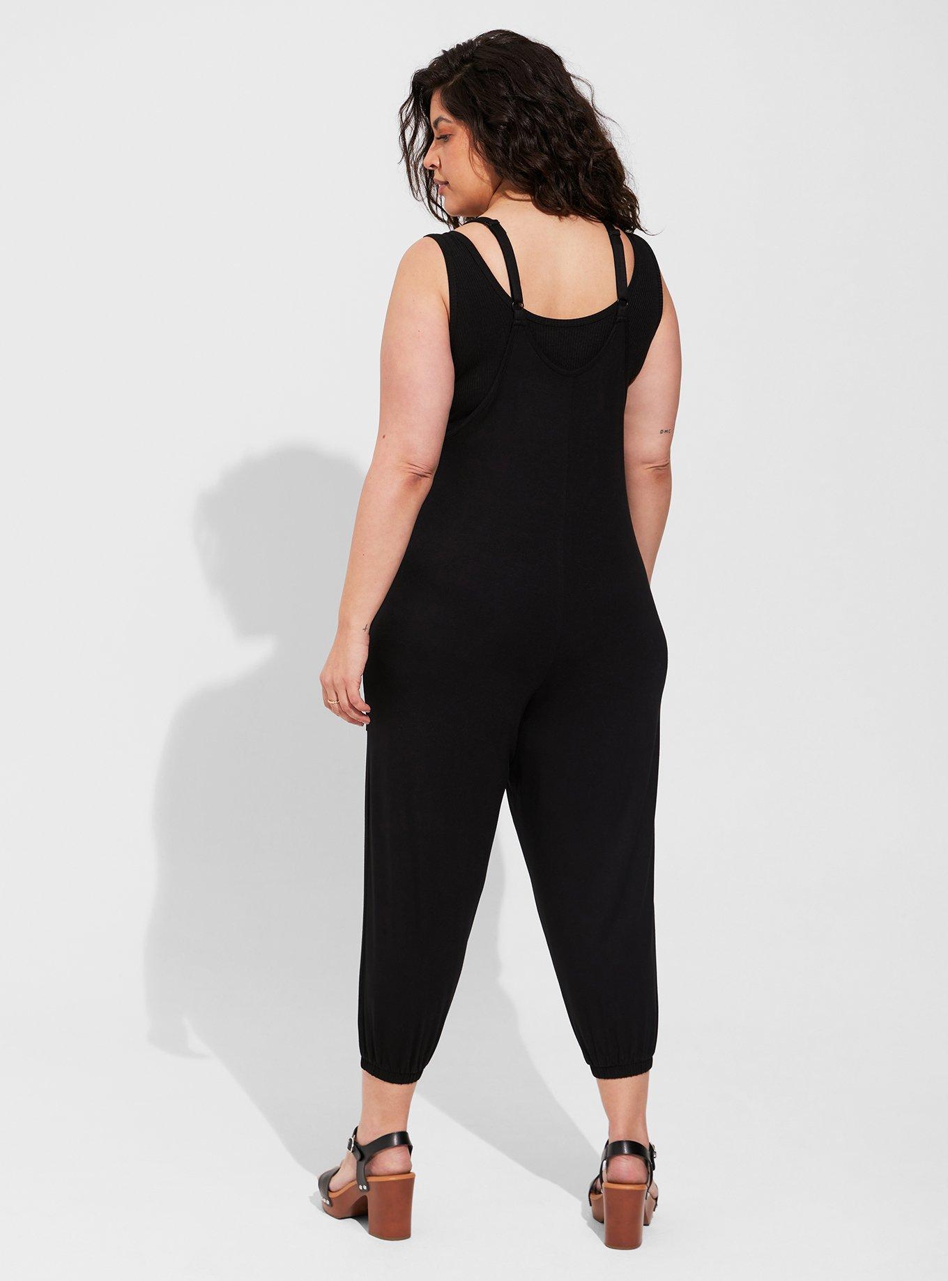 Plus Size - Straight Leg Super Soft Jersey Patch Pocket Jumper - Torrid