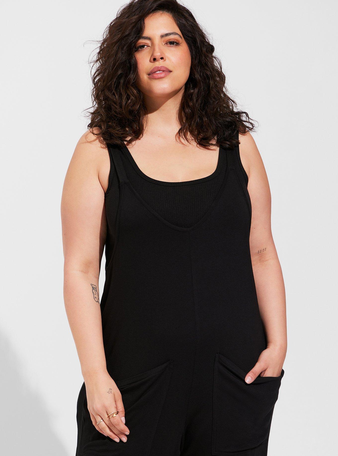 Plus Size - Straight Leg Super Soft Jersey Patch Pocket Jumper - Torrid