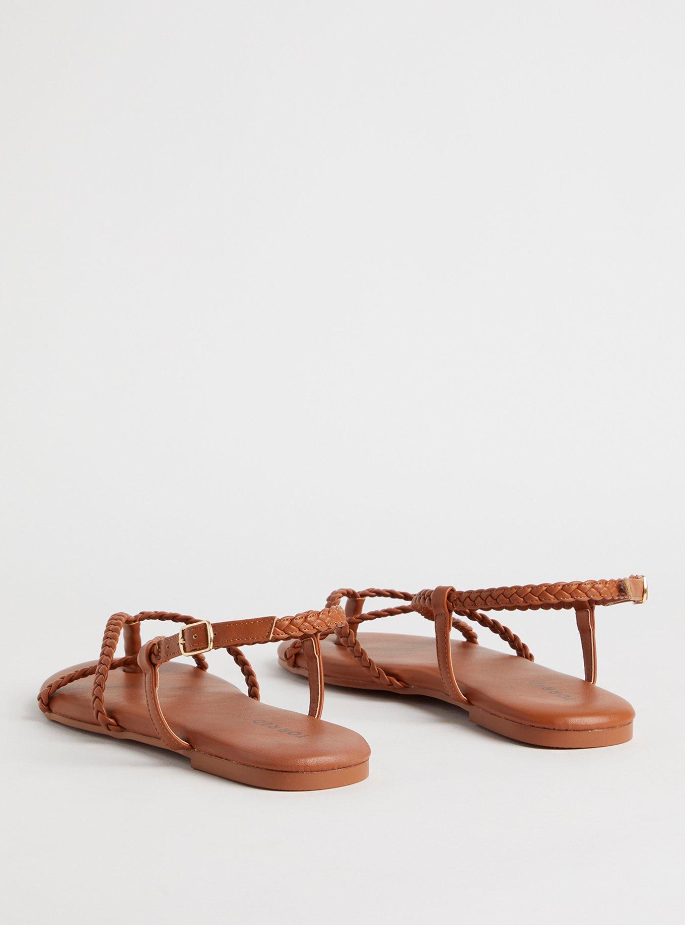 Plus Size - Braided Gladiator Thong Sandal (WW) - Torrid